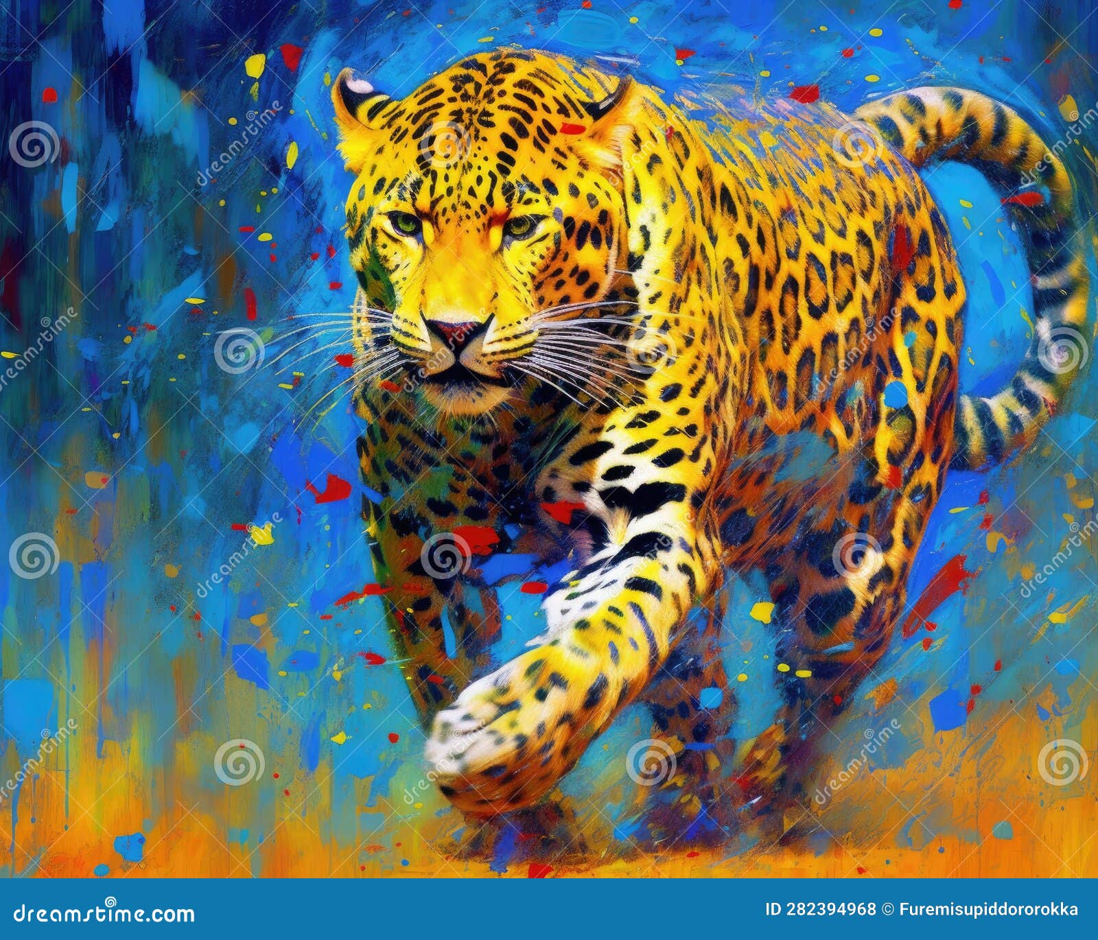 Leopard Form and Spirit through an Abstract Lens Dynamic and Expressive ...