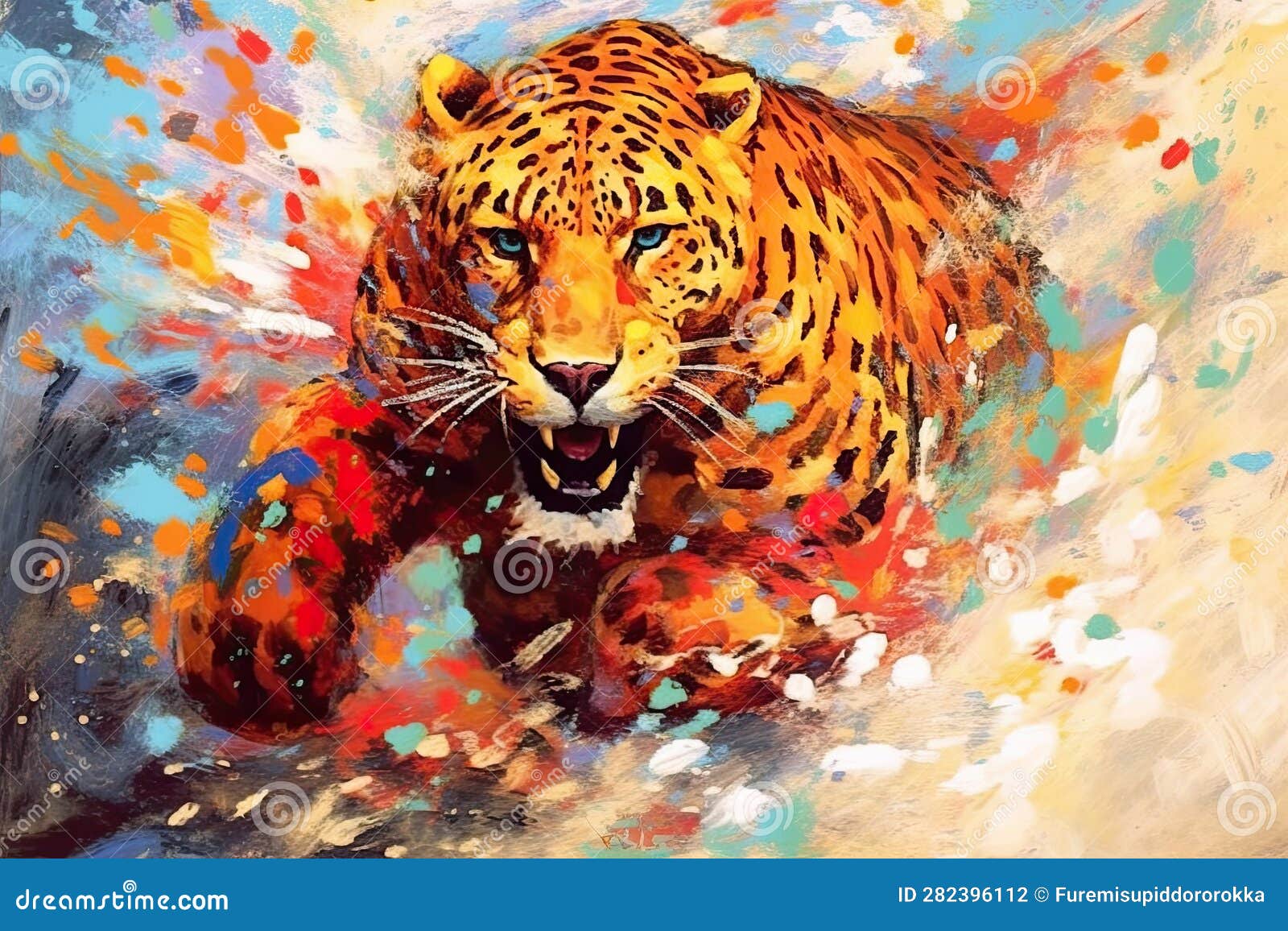 Leopard Form and Spirit through an Abstract Lens Dynamic and Expressive ...