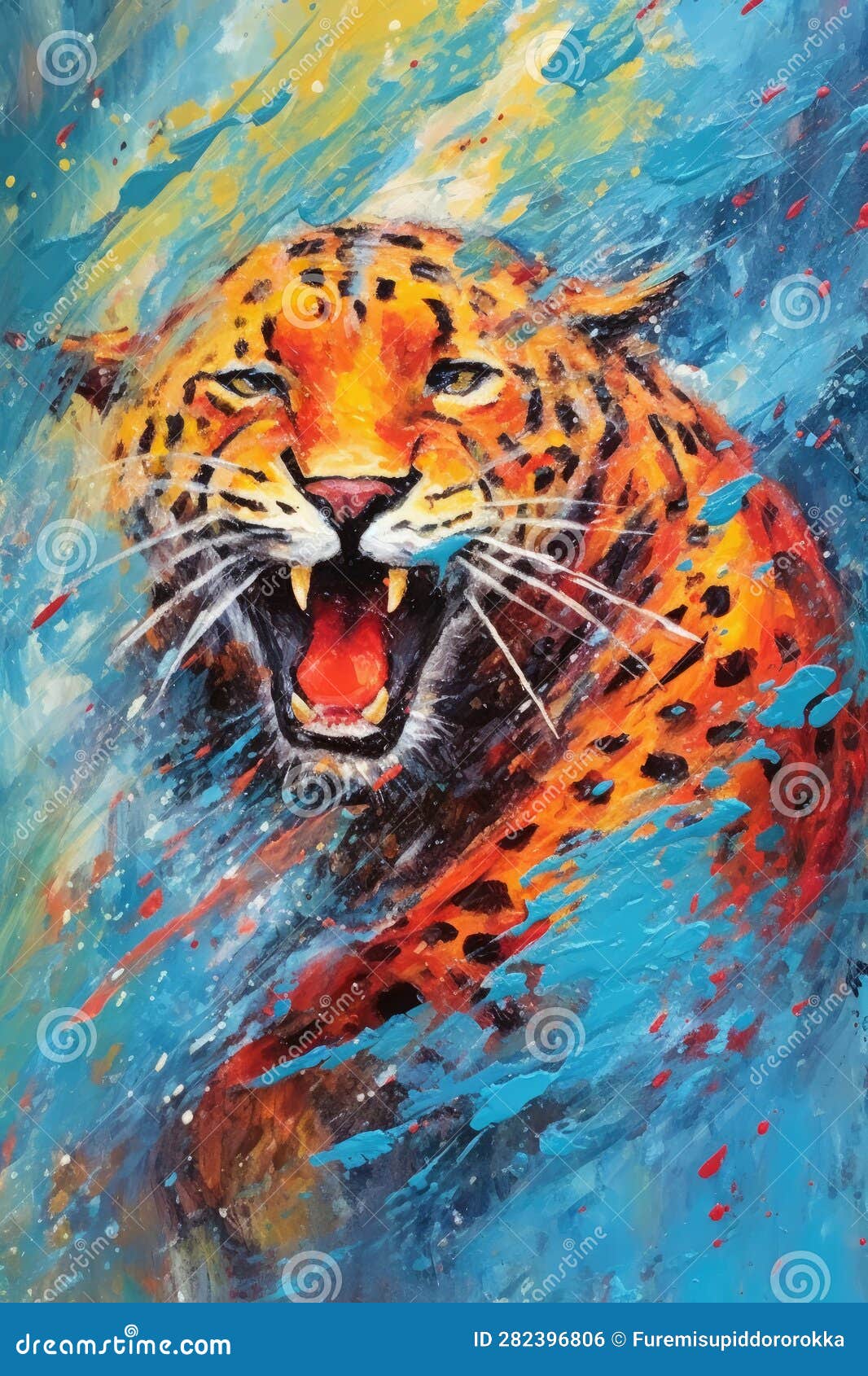 Leopard Form and Spirit through an Abstract Lens Dynamic and Expressive ...