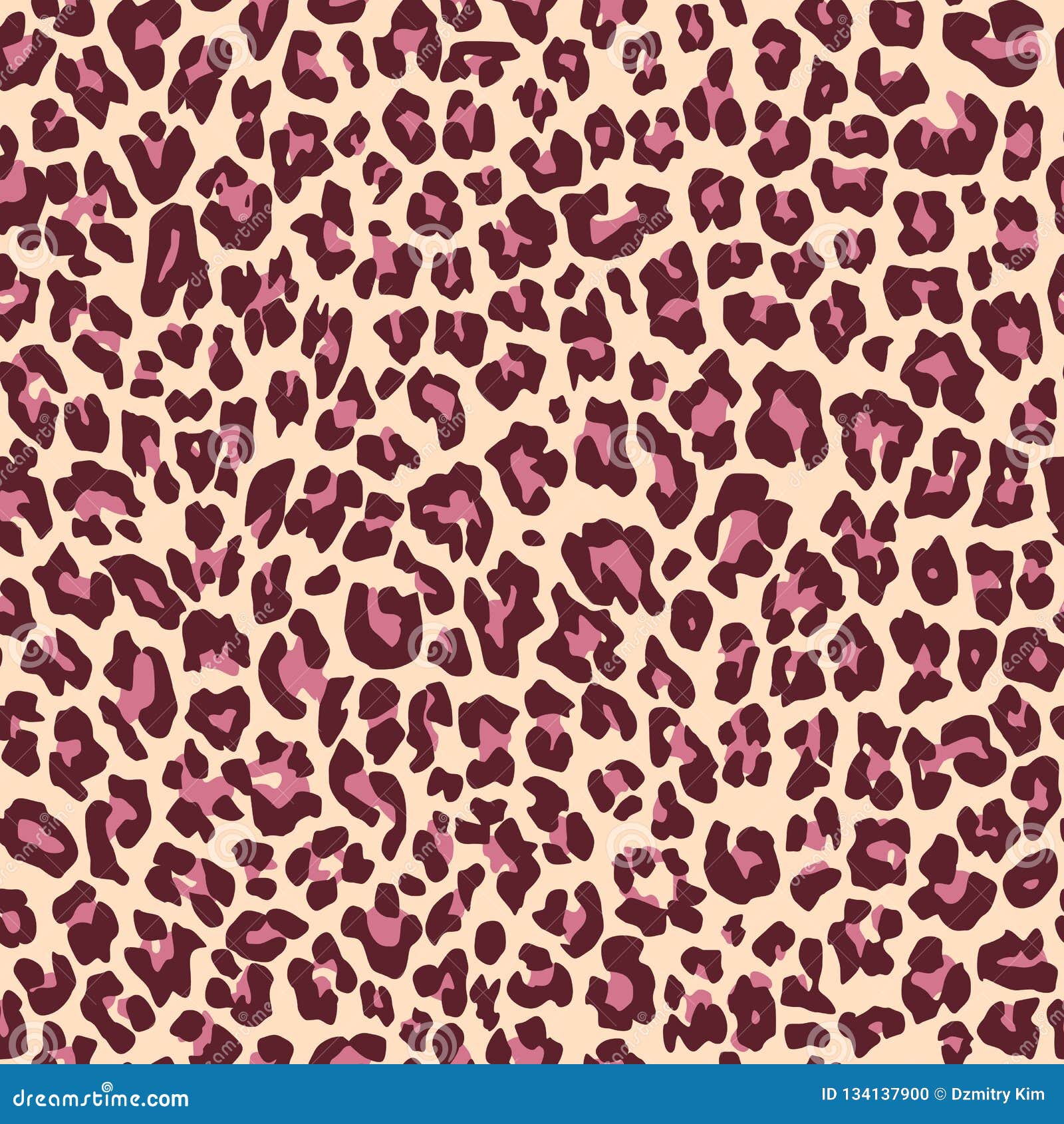 Leopard Fur Pattern Texture Repeating Seamless Pink Black Print Stock ...