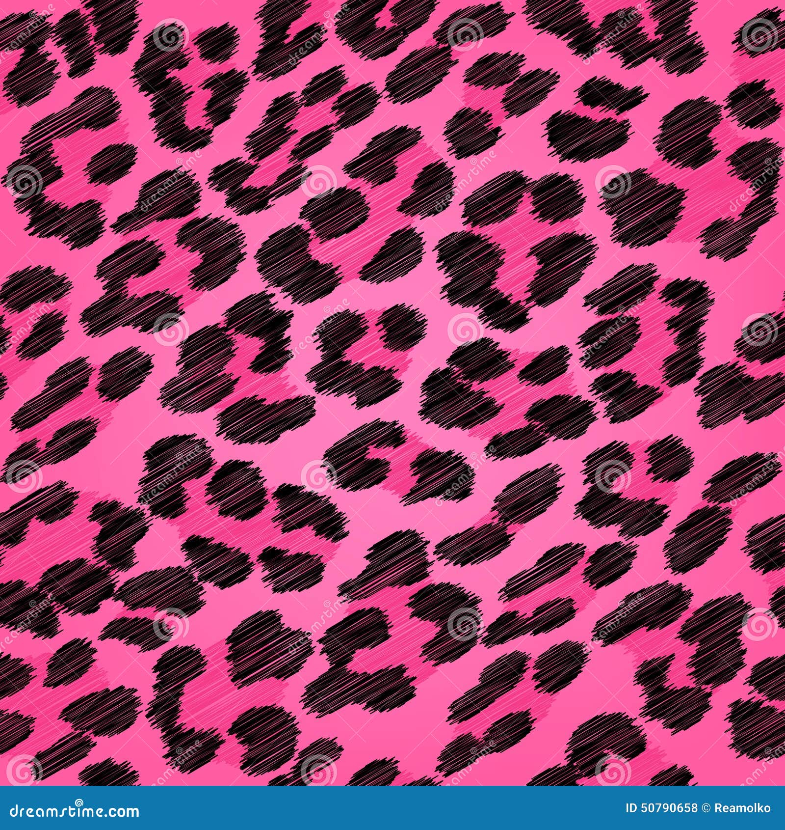 Leopard Fur Seamless Scribble Pattern. Stock Vector - Illustration of ...