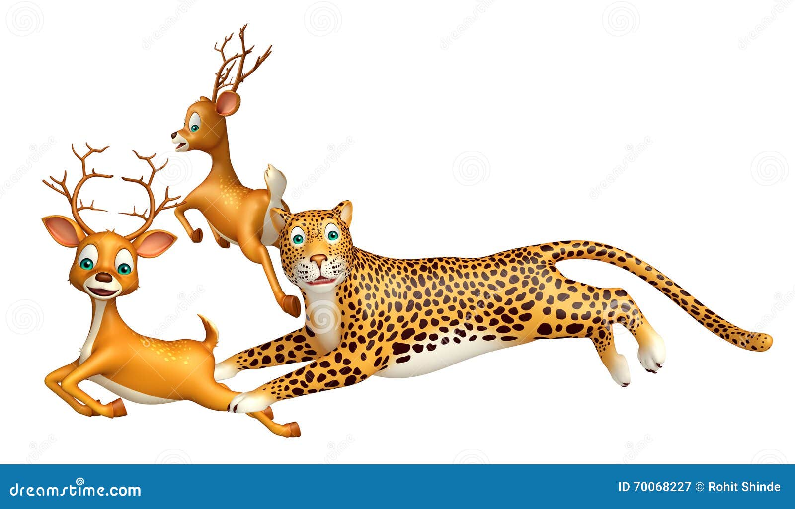 Leopard Hunting Dear Stock Illustrations – 2 Leopard Hunting Dear Stock ...