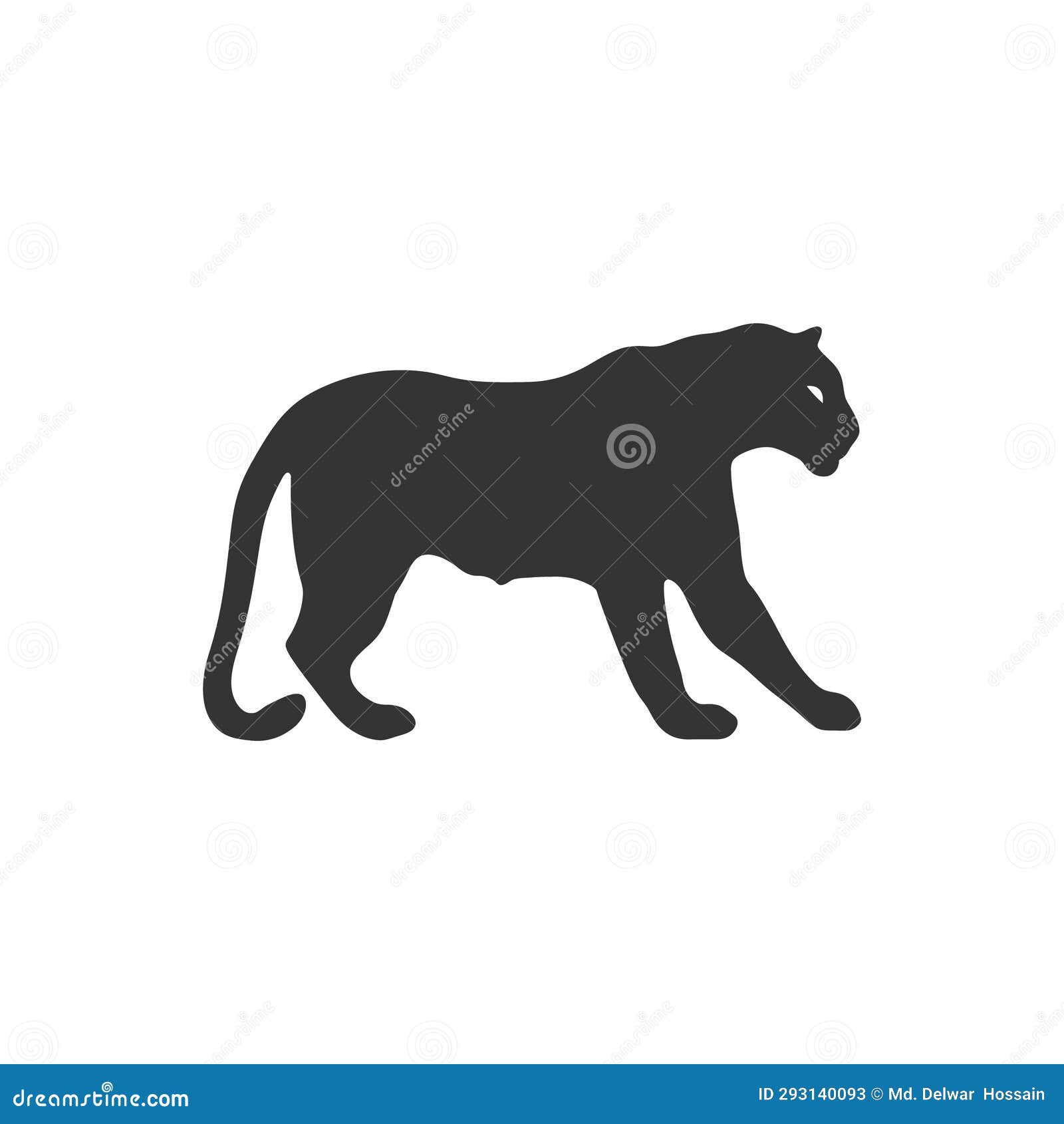 Leopard icon stock vector. Illustration of simple, sign - 293140093