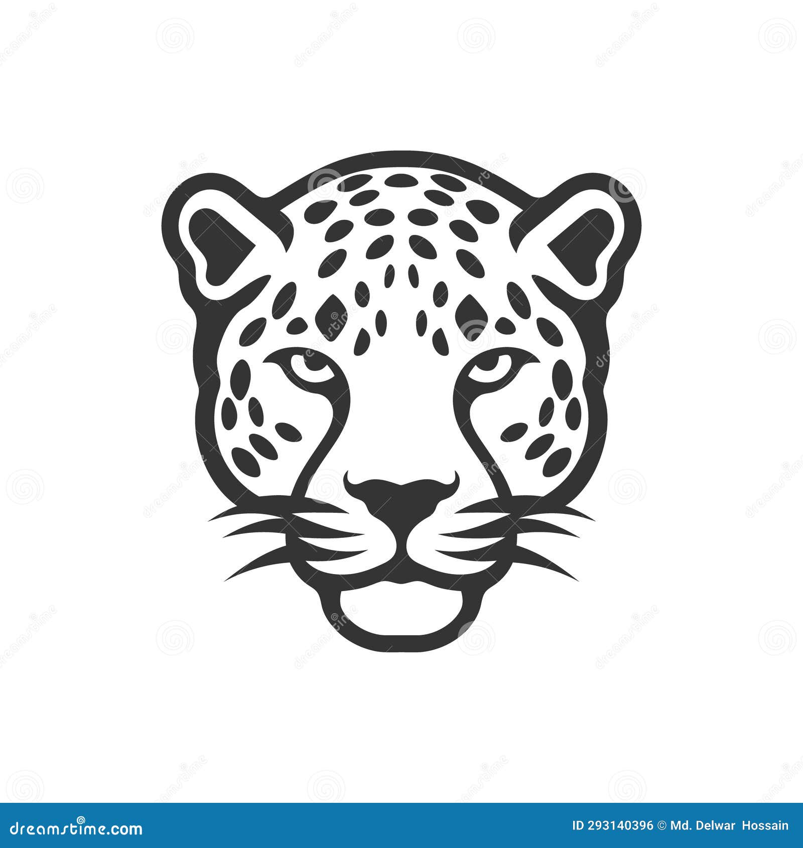 Leopard icon stock vector. Illustration of simple, font - 293140396