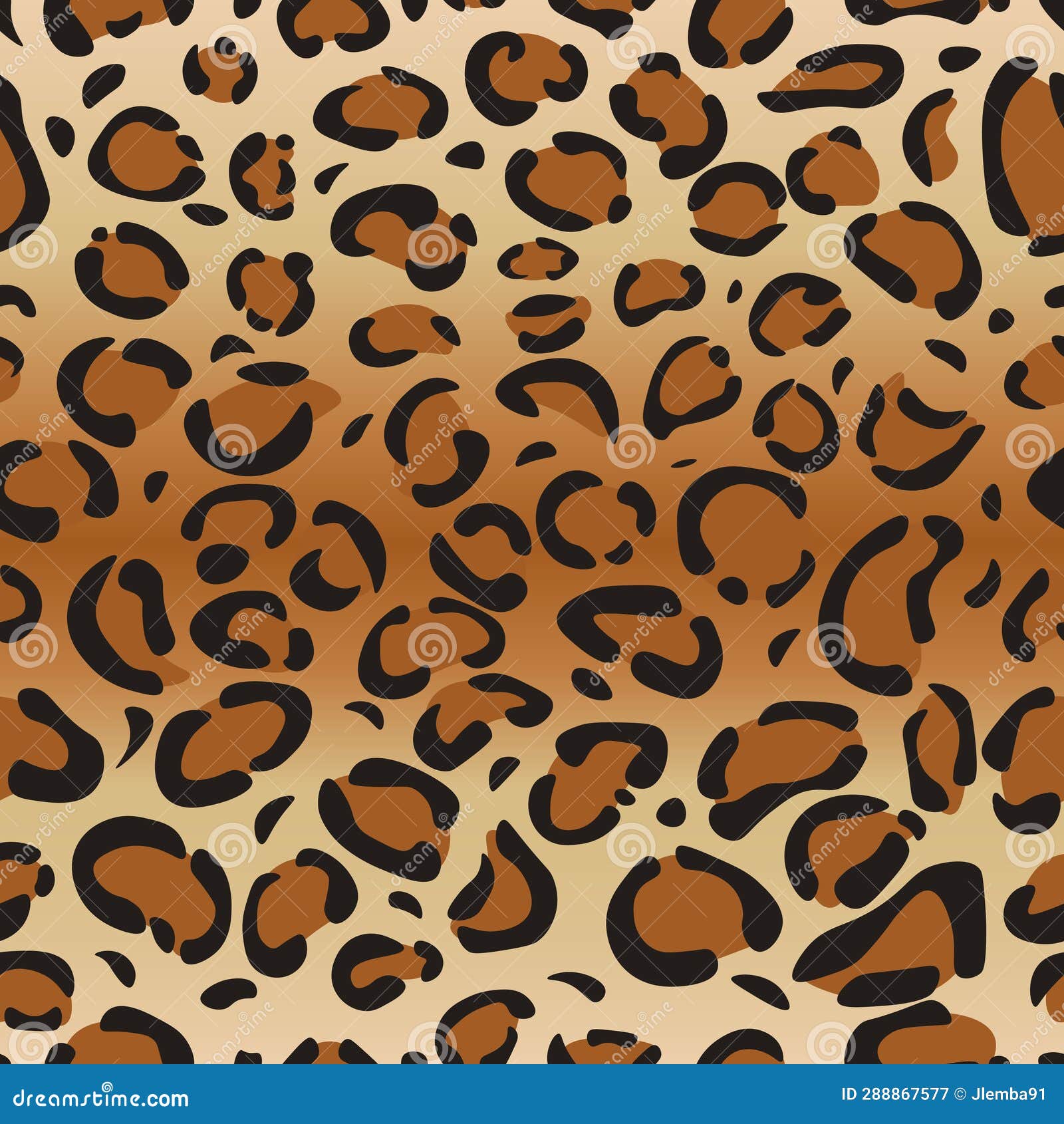 Leopard or Jaguar Seamless Pattern. Stock Vector - Illustration of ...