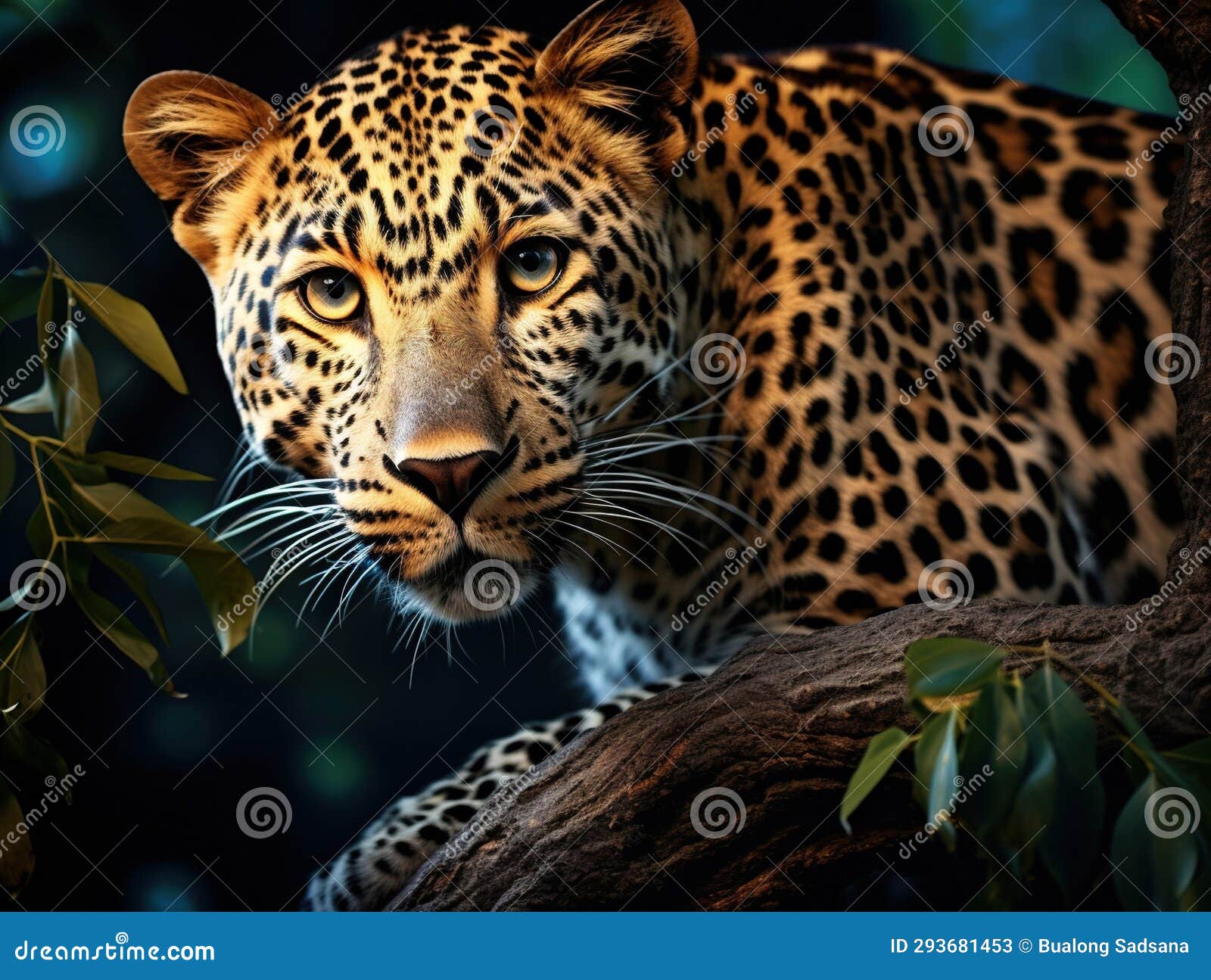 Leopard stock illustration. Illustration of wild, imagine - 293681453