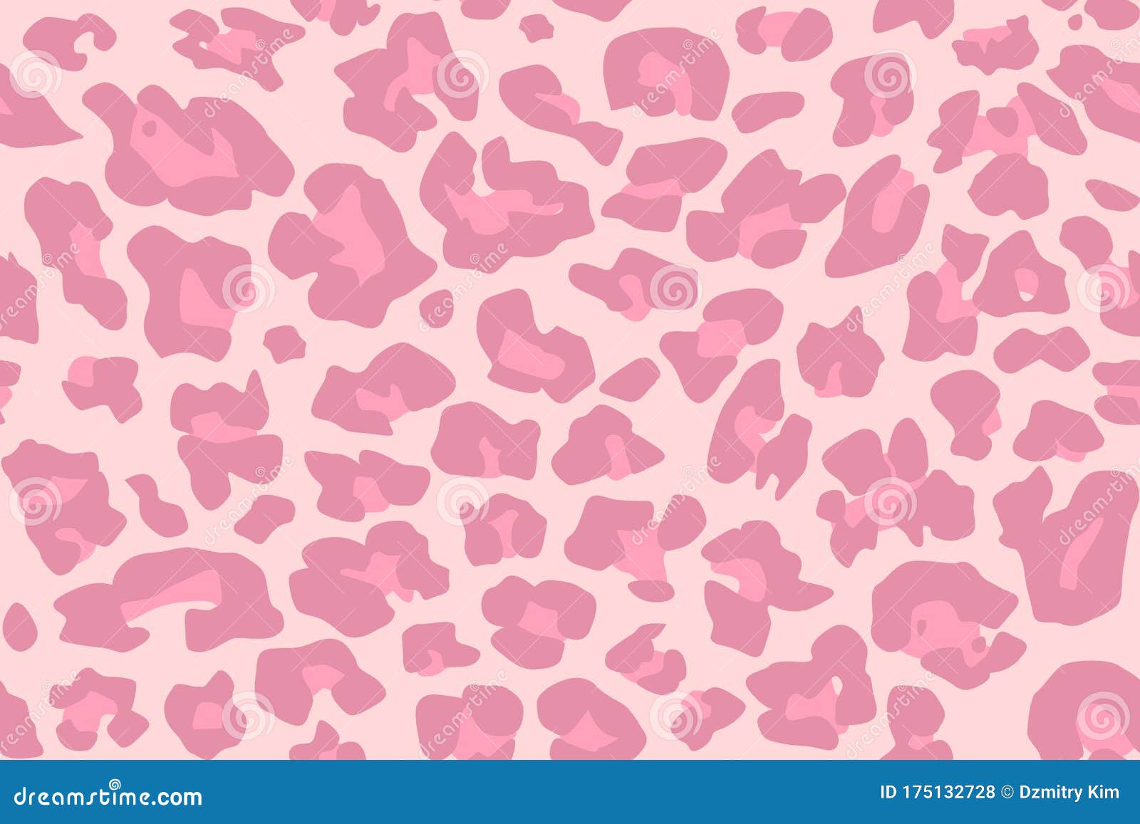 Leopard Pattern, Cheetah Texture Repeating Seamless Vector Design Pink ...