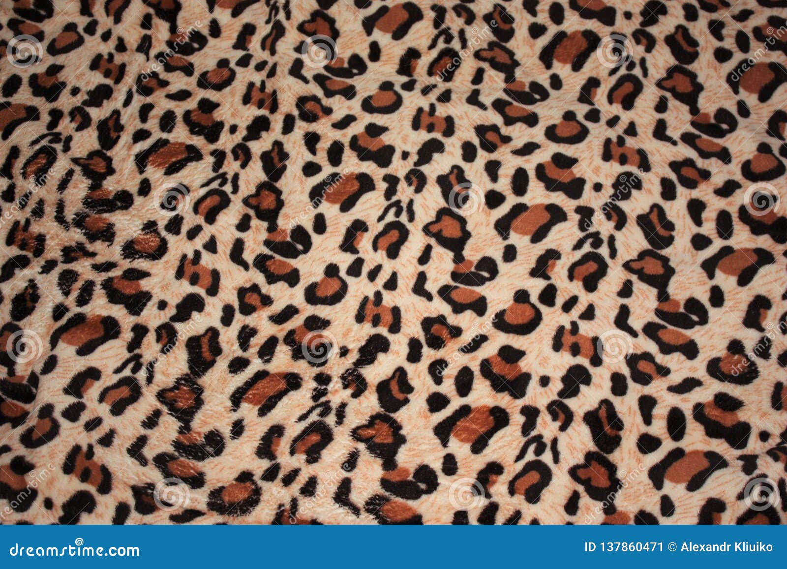 Leopard Pattern on Fabric Blanket Stock Image - Image of ornament ...