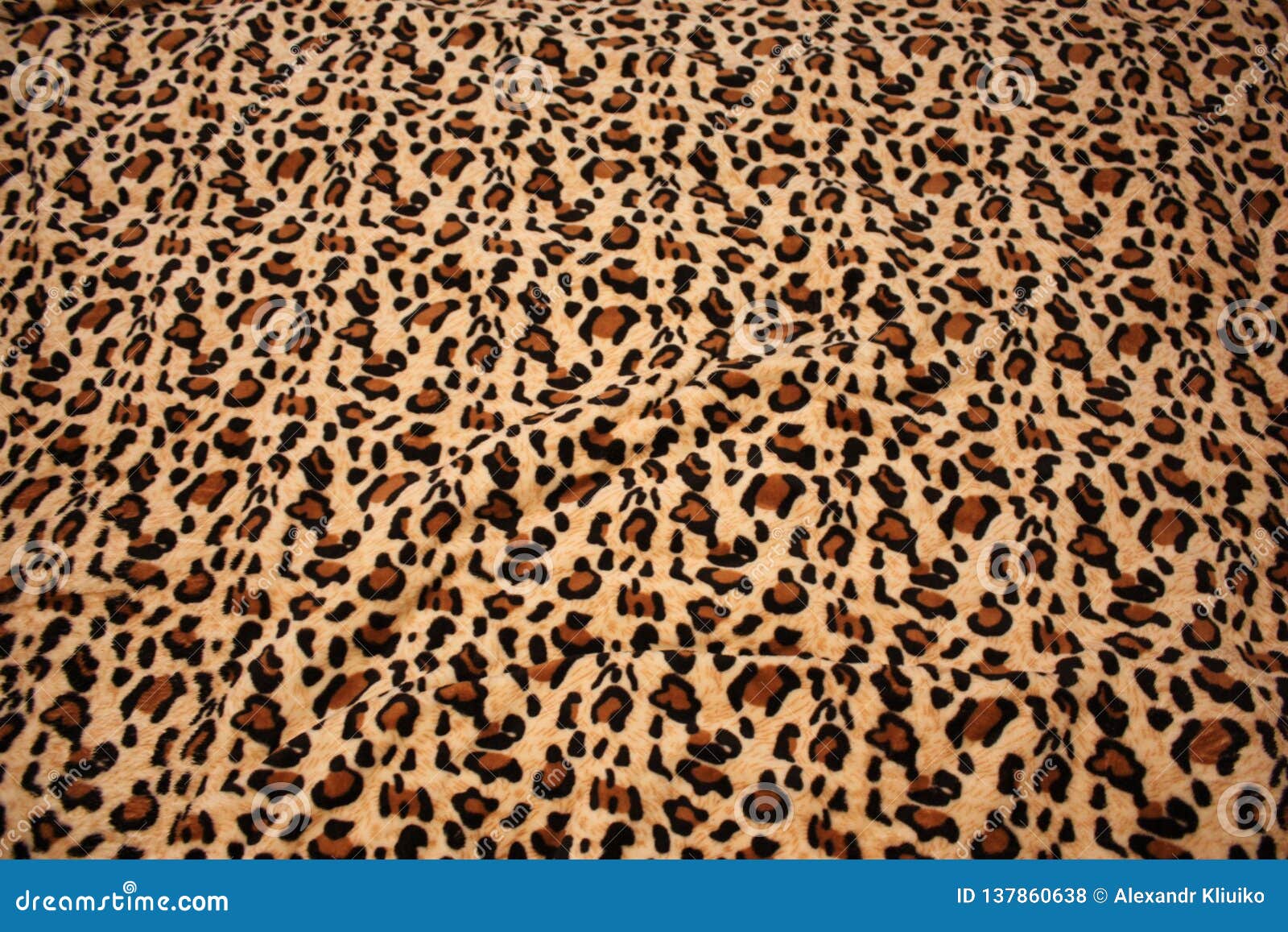 Leopard Pattern on Fabric Blanket Stock Photo - Image of conceal ...