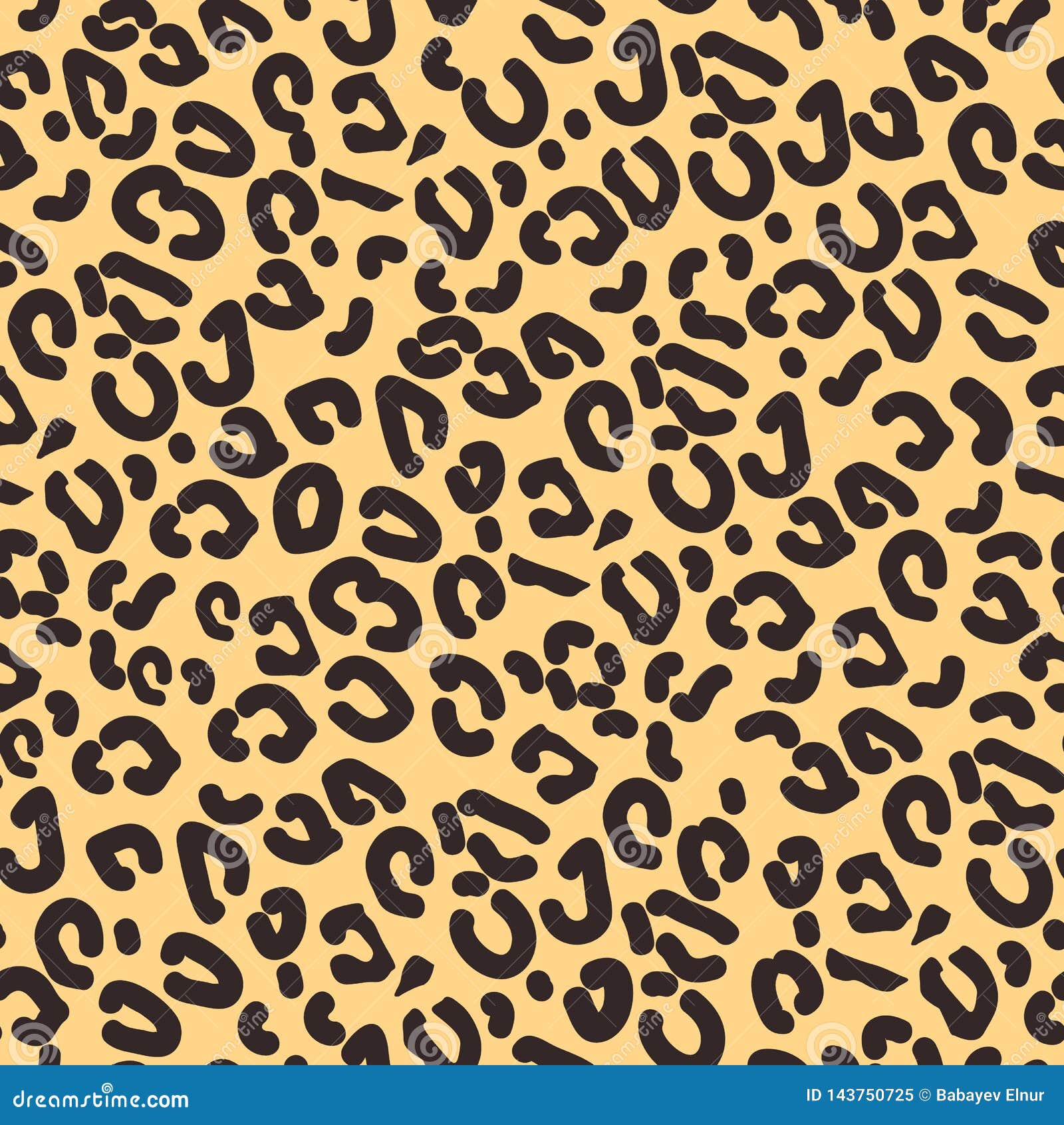 Leopard Pattern. Seamless Print. Realistic Animal Texture Stock ...