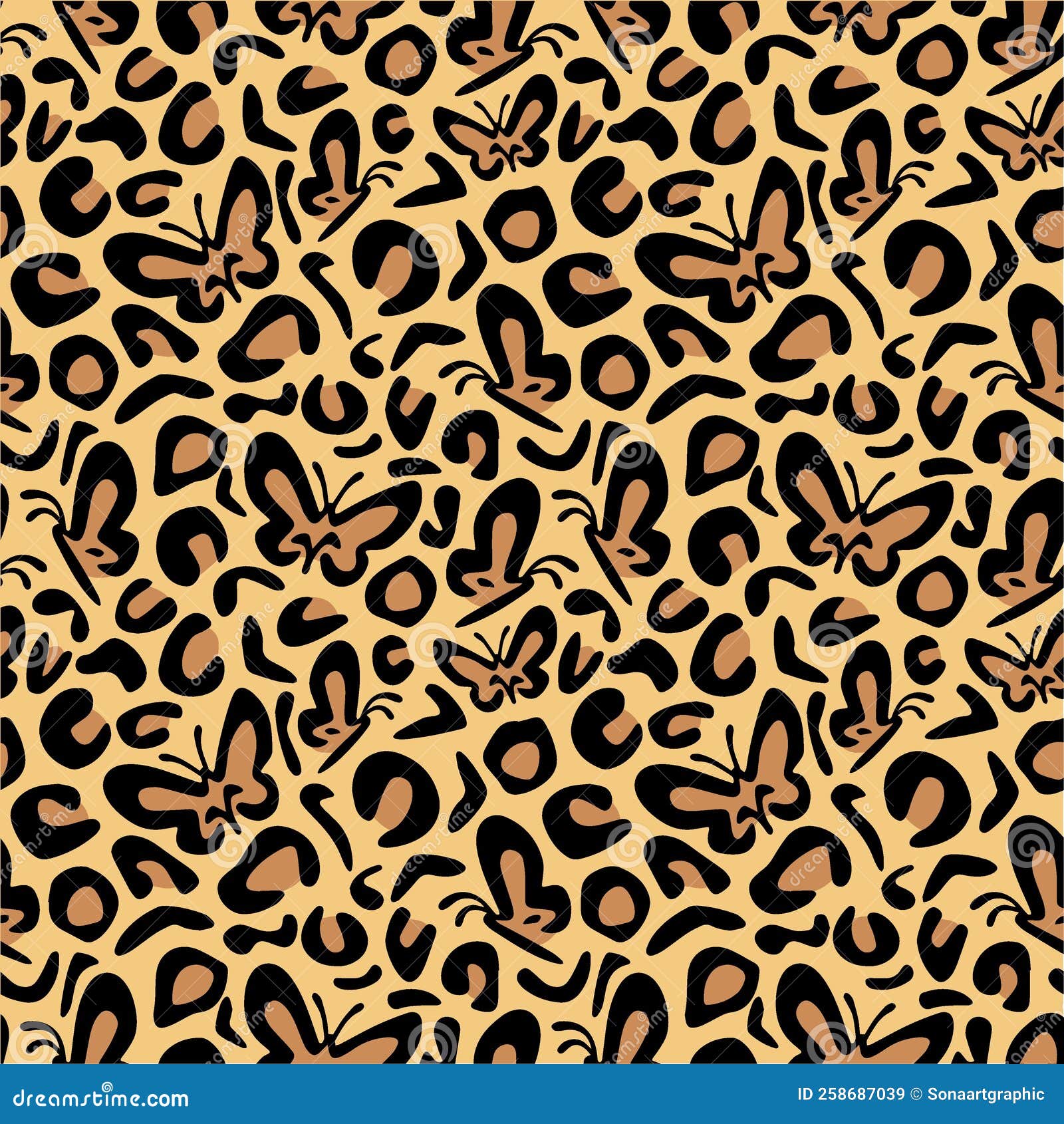 Leopard Pattern Seamless Vector Eps File, Printable and Editable Vector ...
