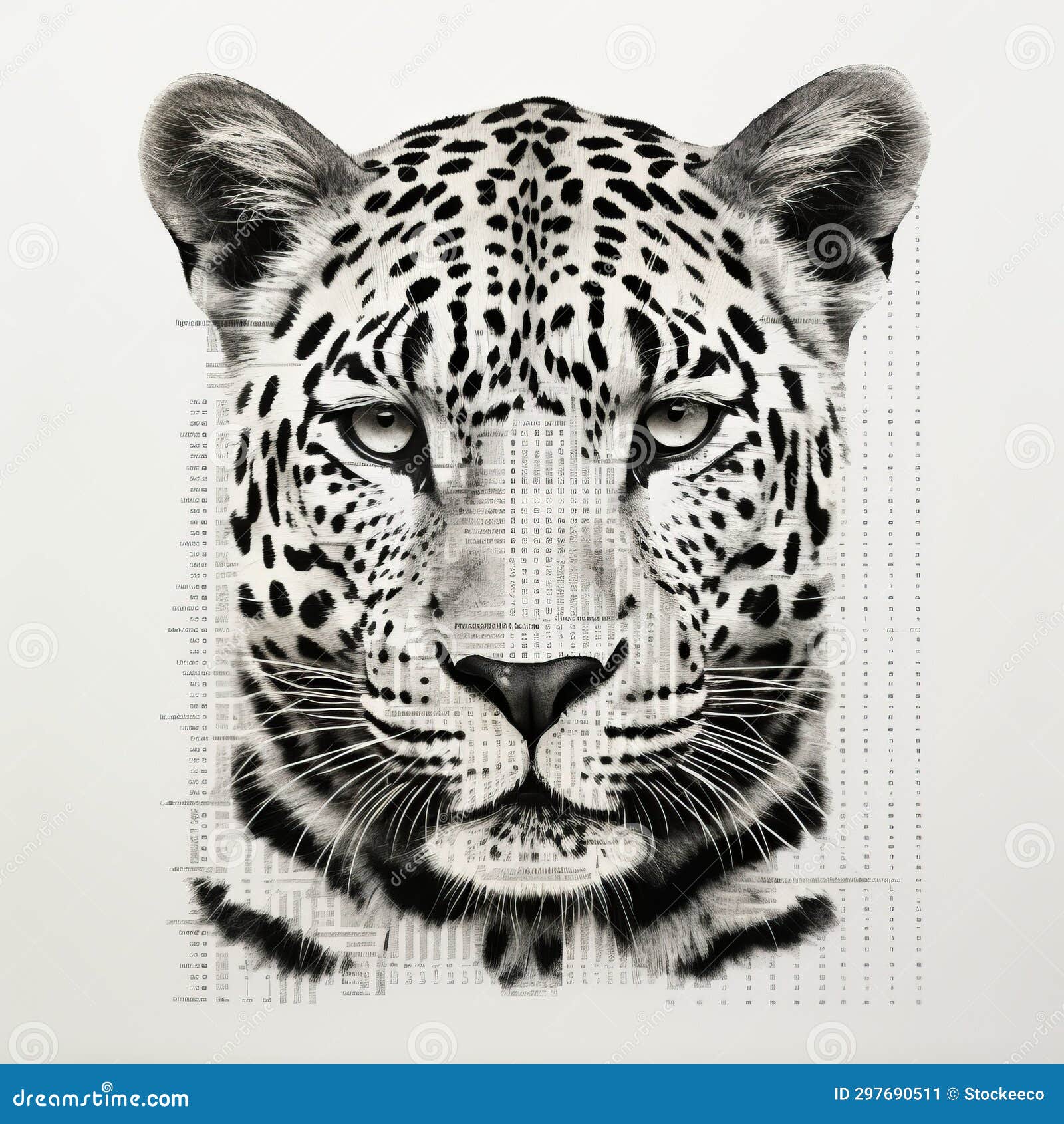 Leopard Print Barcode Image: Constructed Photography with Hyper ...