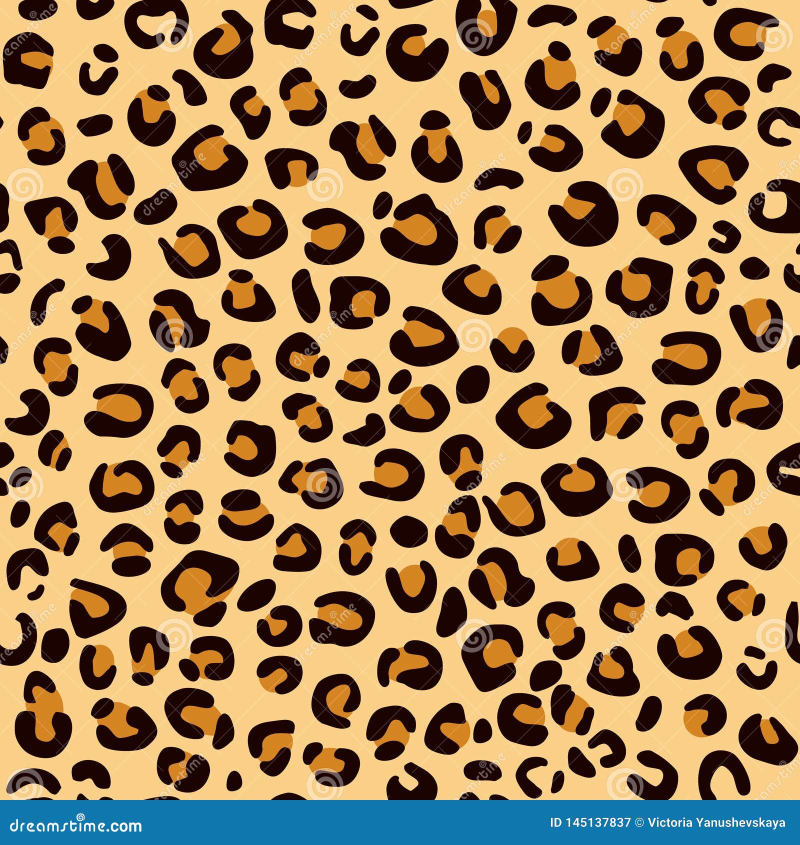 Leopard Print on Brown Background. Stock Illustration - Illustration of ... Leopard Print on Brown Background. Stock Illustration - Illustration of ...