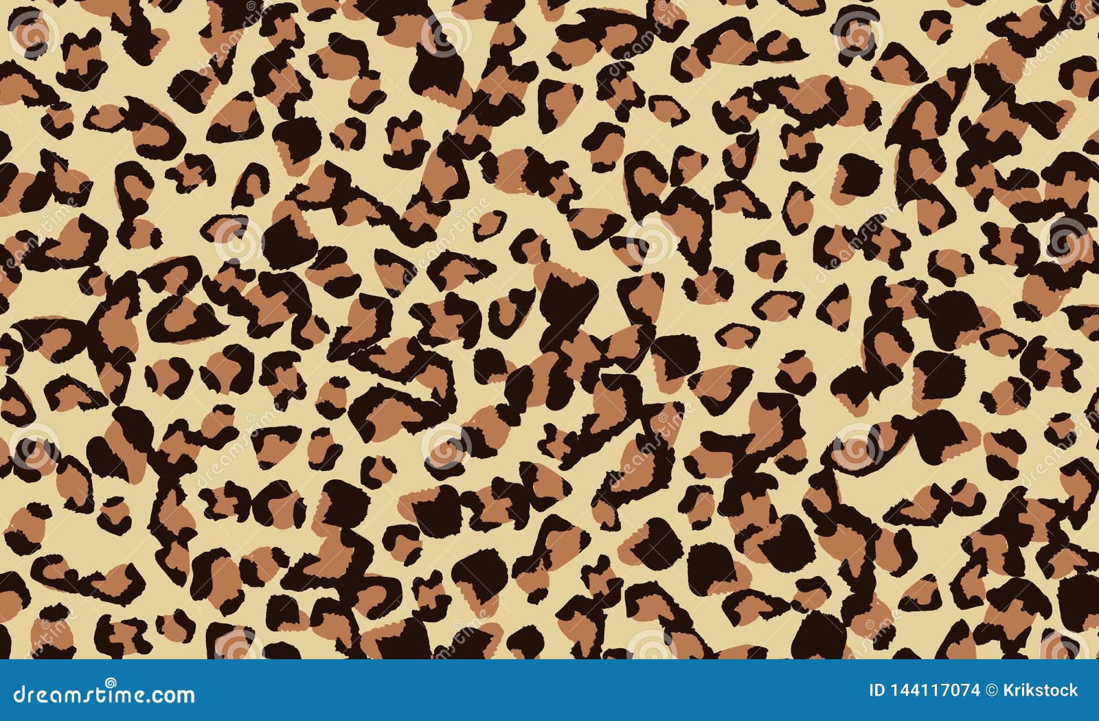 Leopard Print Design. Animal Skin Pattern Stock Vector - Illustration ...