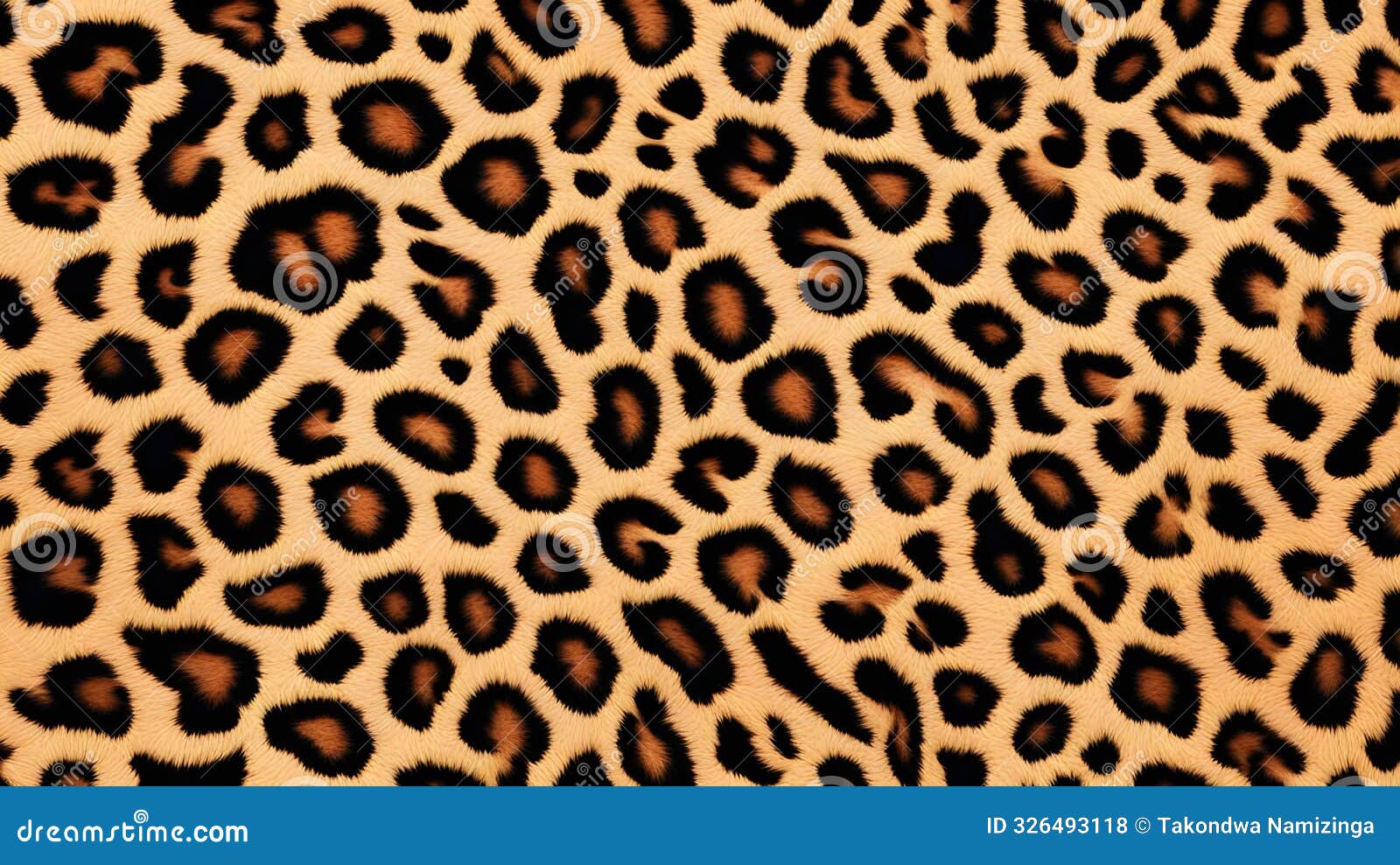 A Leopard Print Pattern Background and Banner Stock Illustration ...