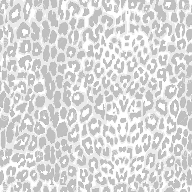 Leopard Print Pattern Gray Scale Vector Stock Vector - Illustration of ...