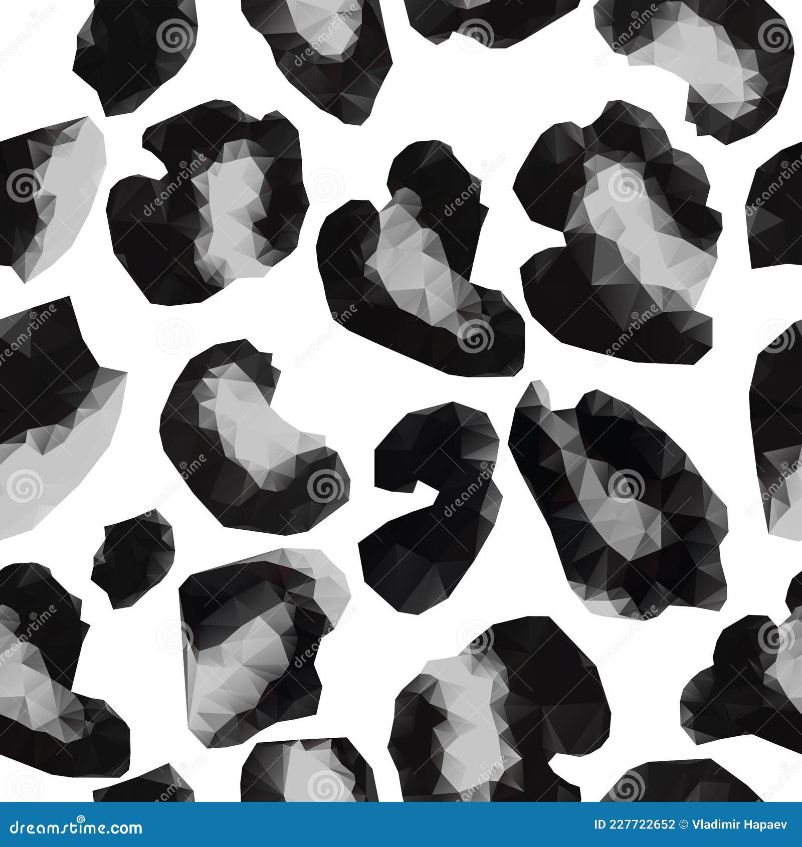 Leopard Print Pattern. Repeating Seamless Vector Animal Background ...