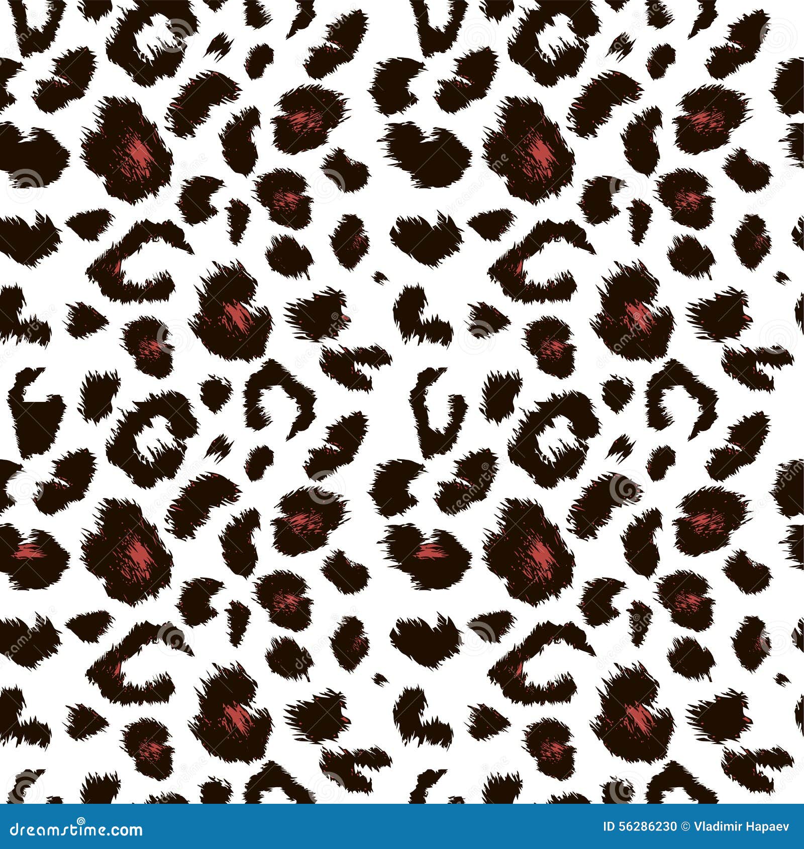 Leopard Print Pattern. Repeating Seamless Vector Stock Vector ...