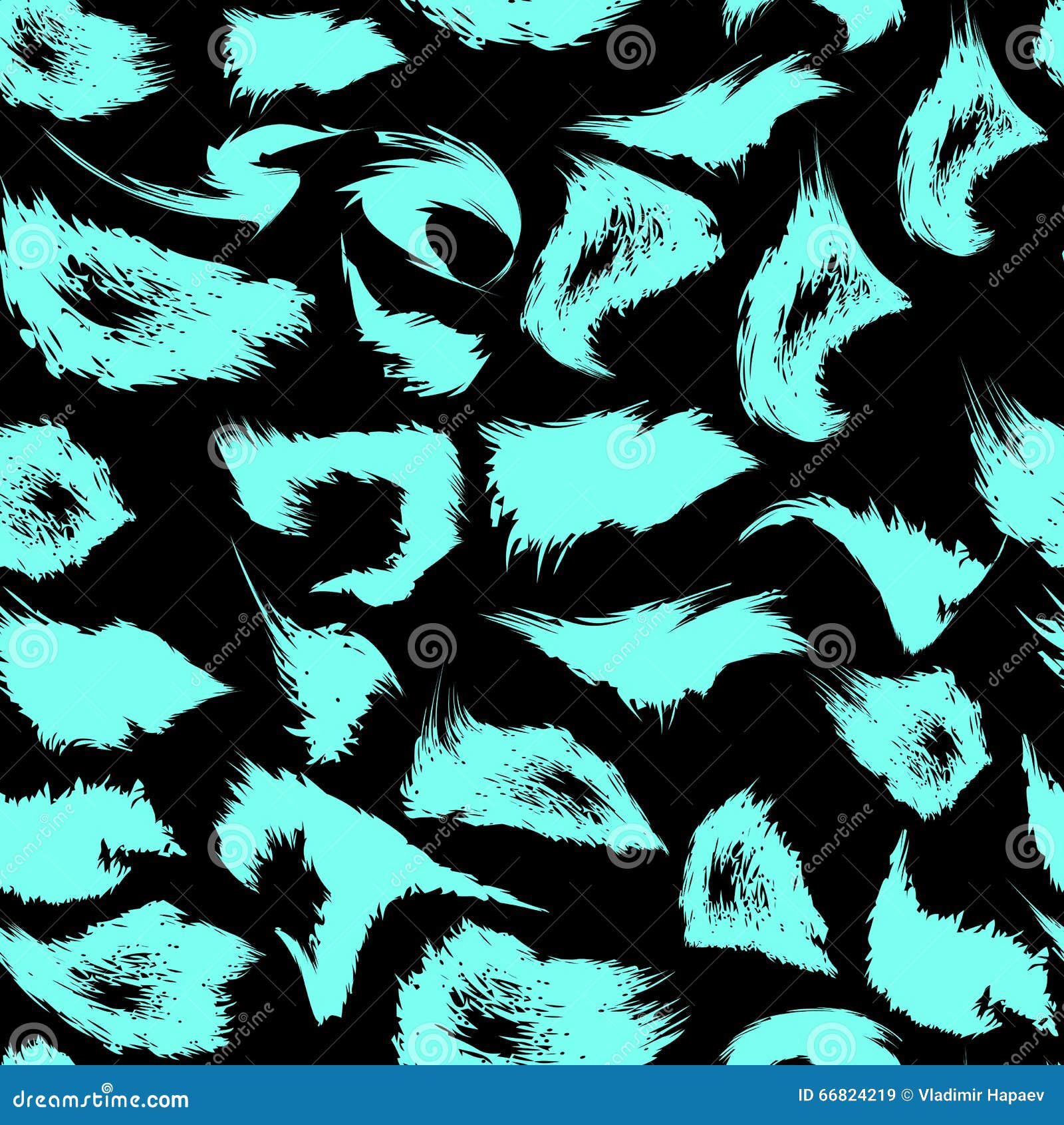 Leopard Print Pattern. Repeating Seamless Vector Animal Background ...