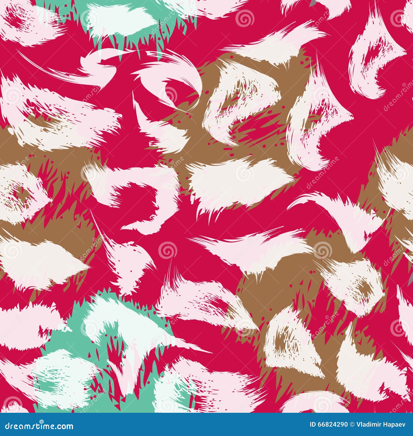 Leopard Print Pattern. Repeating Seamless Vector Animal Background ...