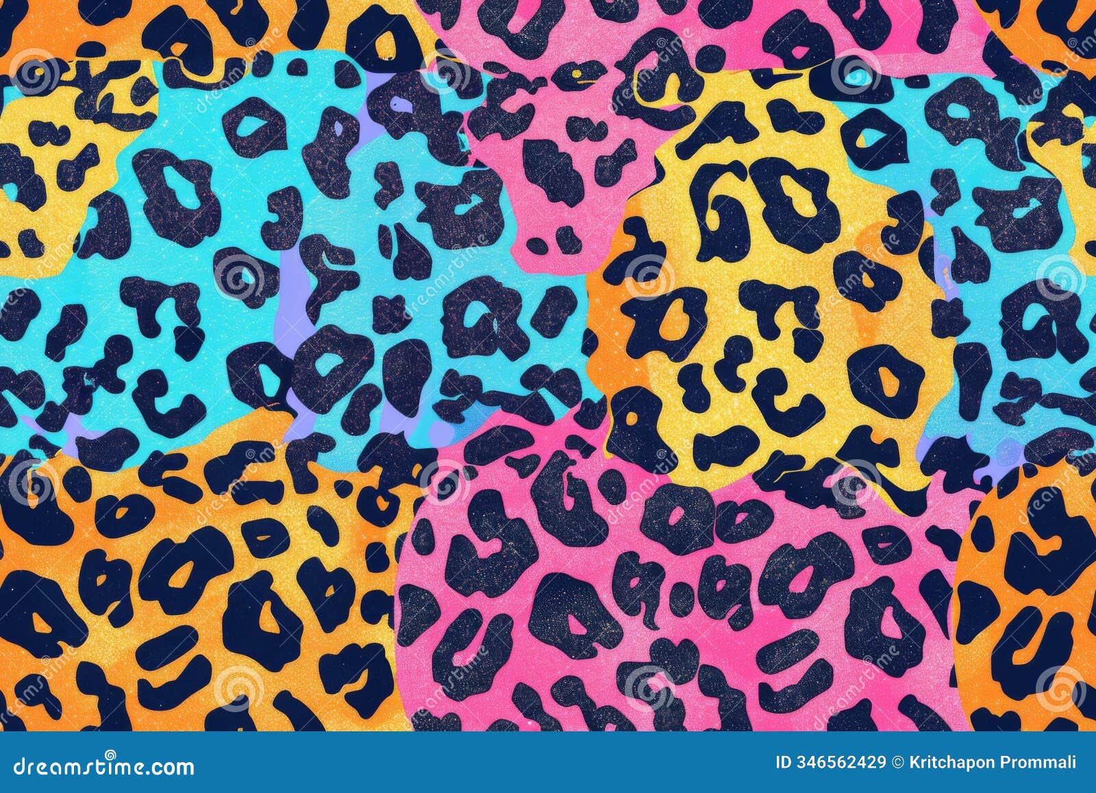 Leopard Print Pattern, Seamless Repeating Pattern, Flat Vector ...