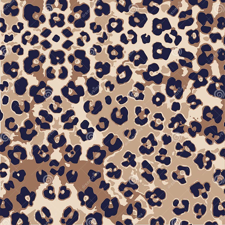 Leopard Print Pattern. Vector Seamless Background Stock Vector ...