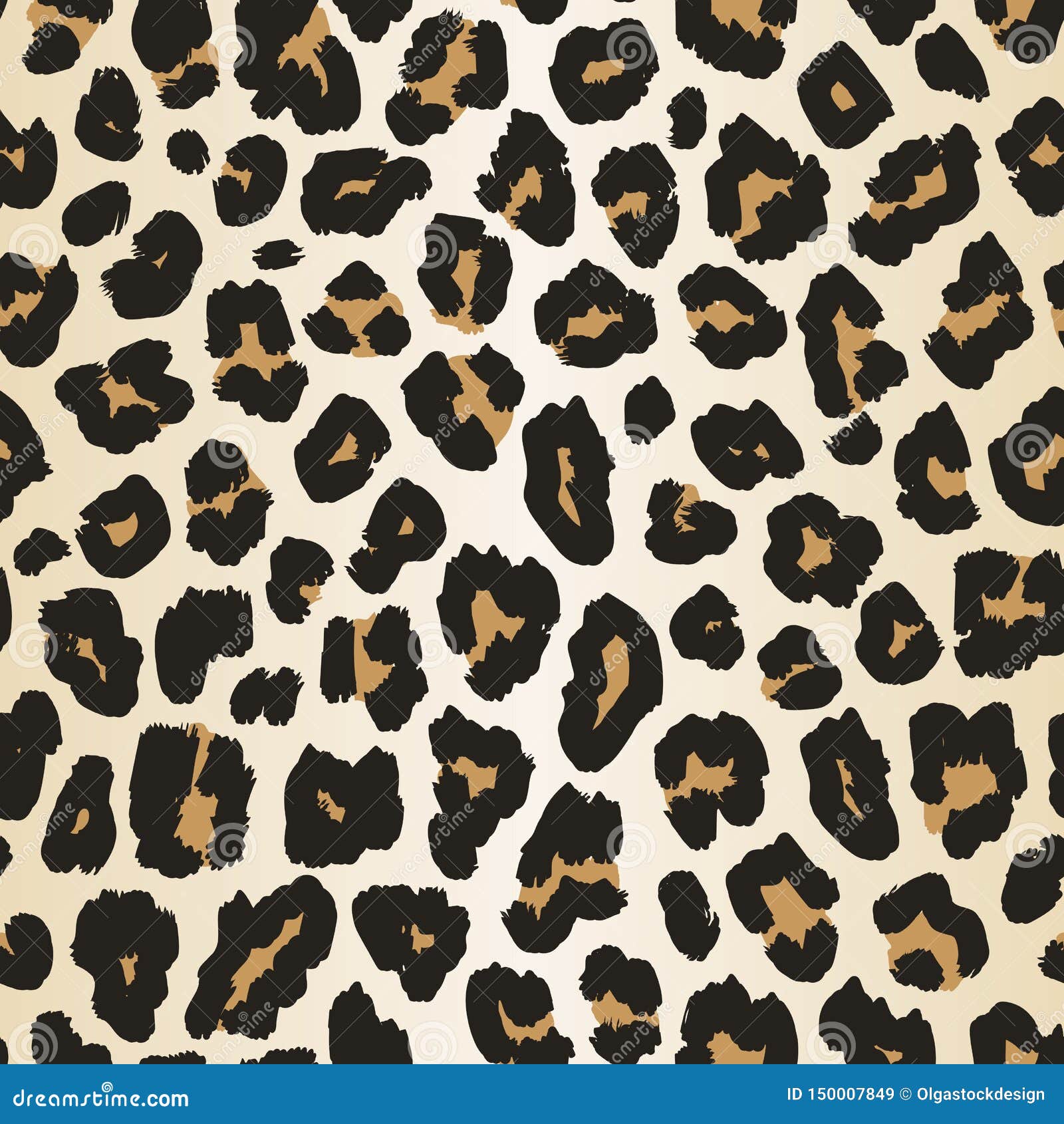 Leopard Print Pattern. Vector Seamless Background. Realistic Animal ... Leopard Print Pattern. Vector Seamless Background. Realistic Animal ...
