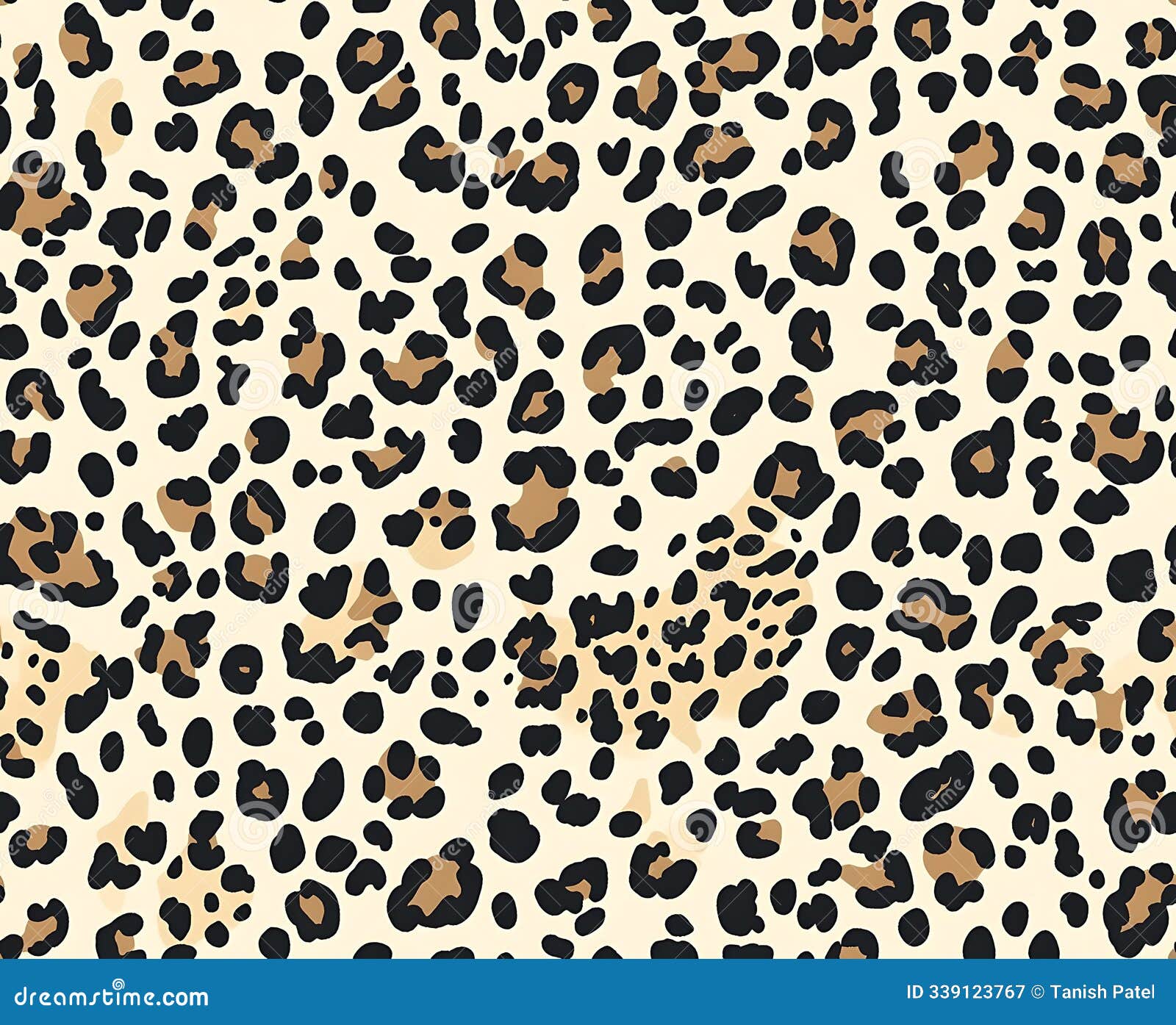 Leopard Print Seamless Pattern Stock Illustration - Illustration of ...