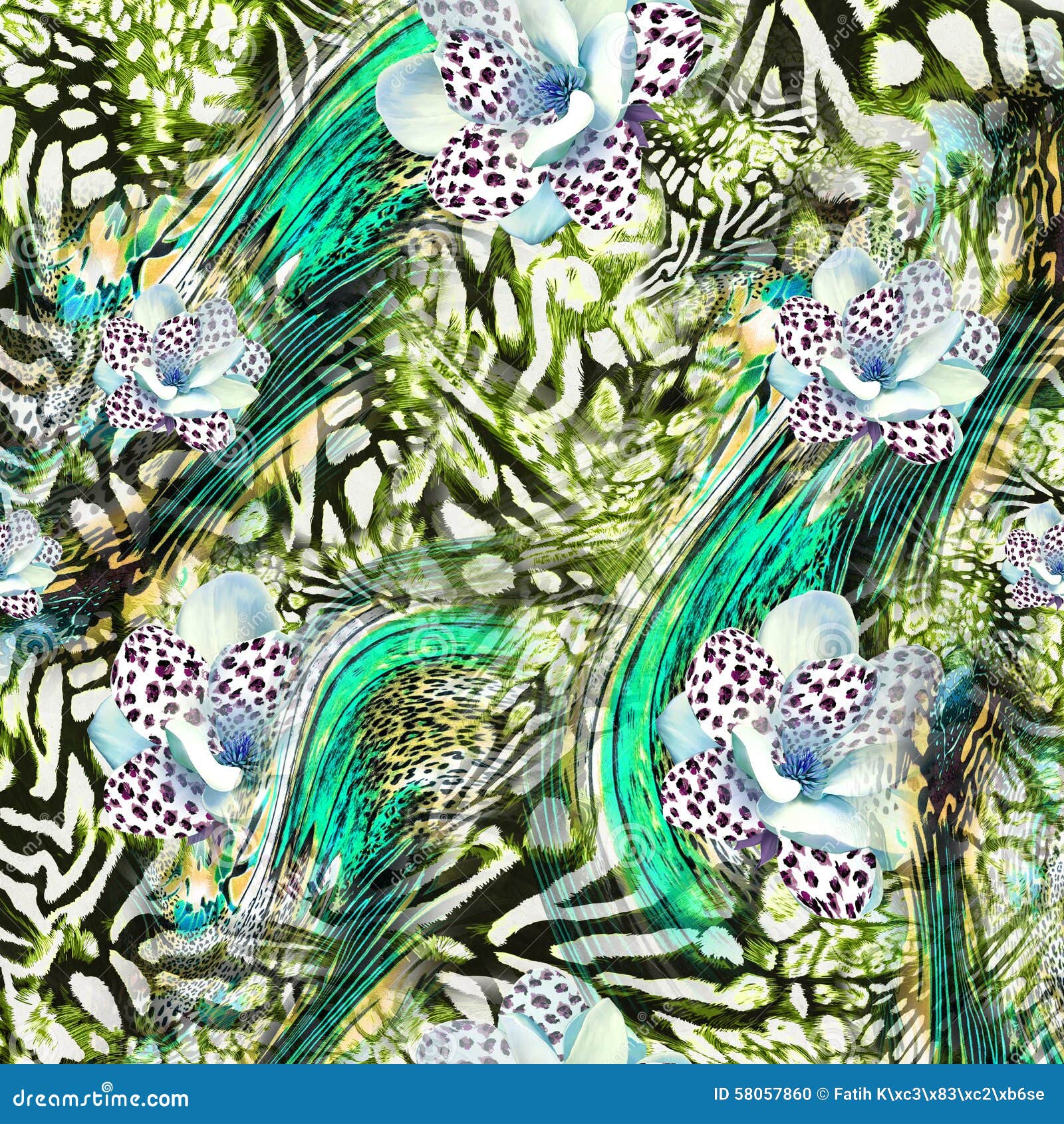 Leopard print stock photo. Image of textile, spot, stripe - 58057860