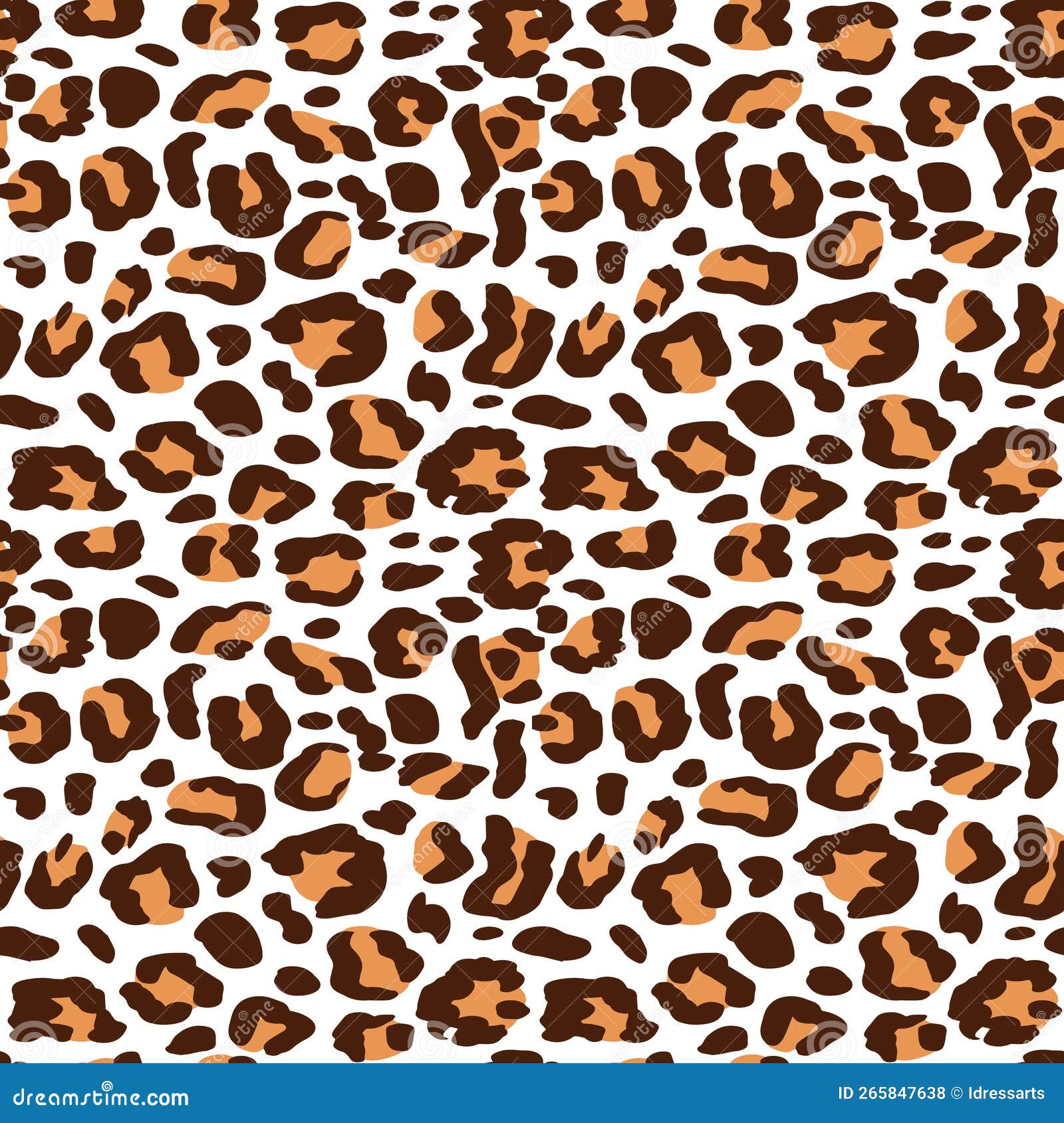 Leopard Print Vector Seamless. Fashionable Background for Fabric, Paper ... Leopard Print Vector Seamless. Fashionable Background for Fabric, Paper ...