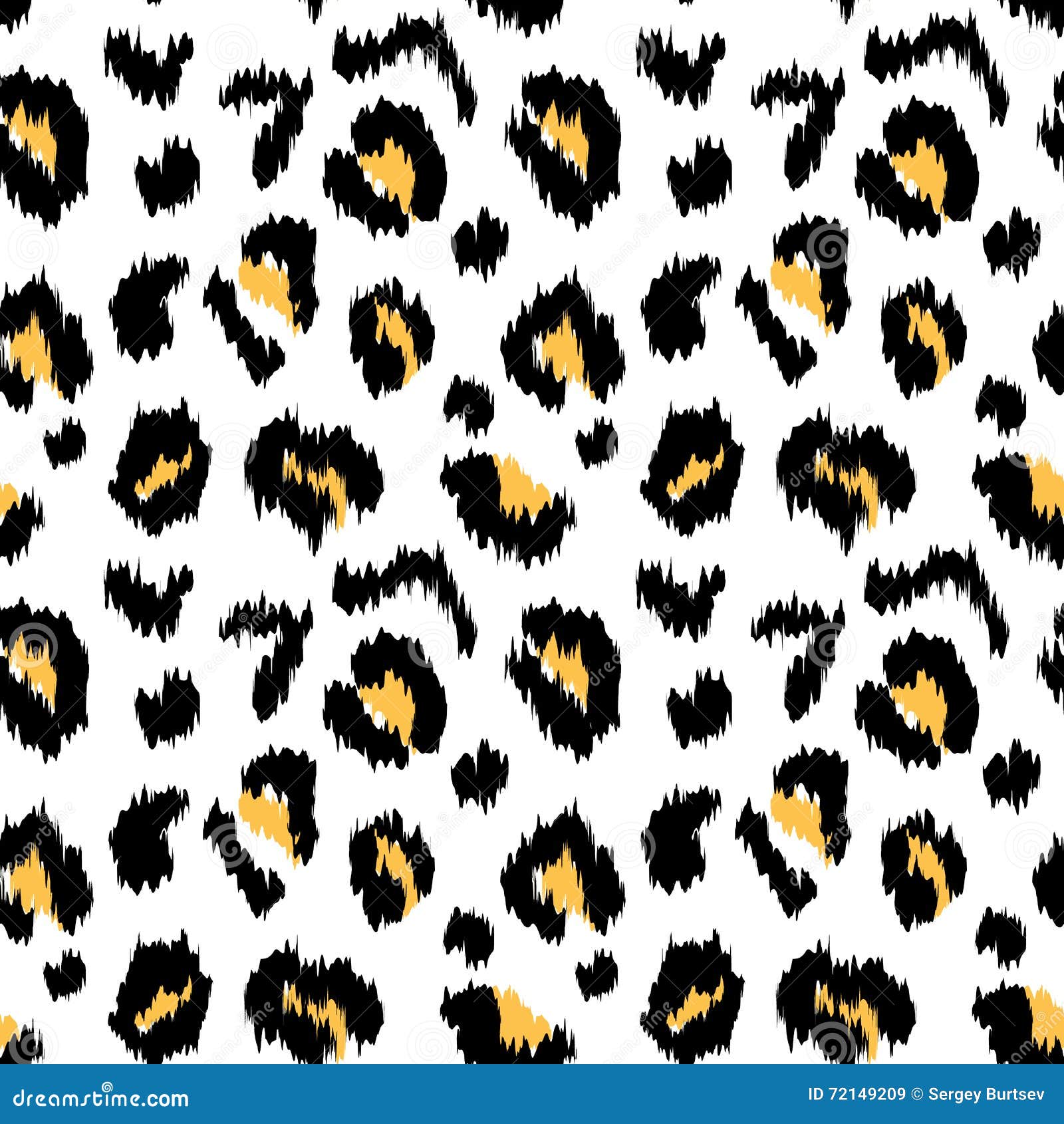 Leopard print stock vector. Illustration of tropical - 72149209