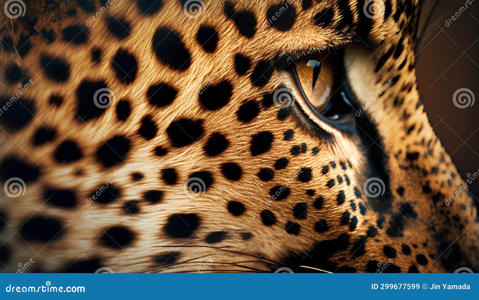 Leopard S Eye Close-up. Beautiful Portrait of a Leopard Stock ...