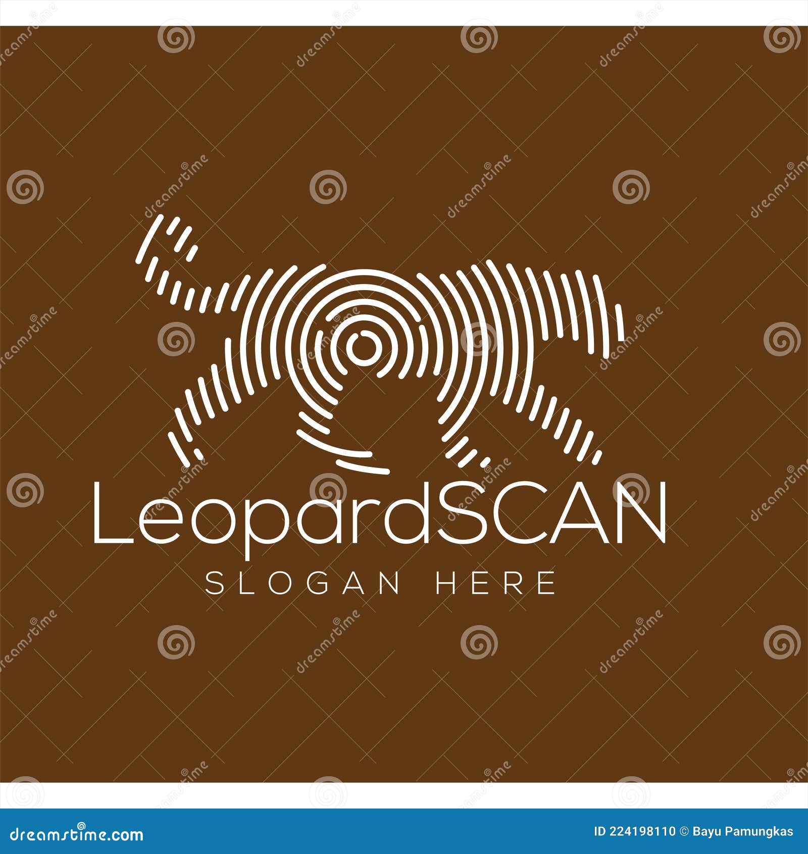 Leopard Scan Technology Logo Vector Element. Animal Technology Logo ...