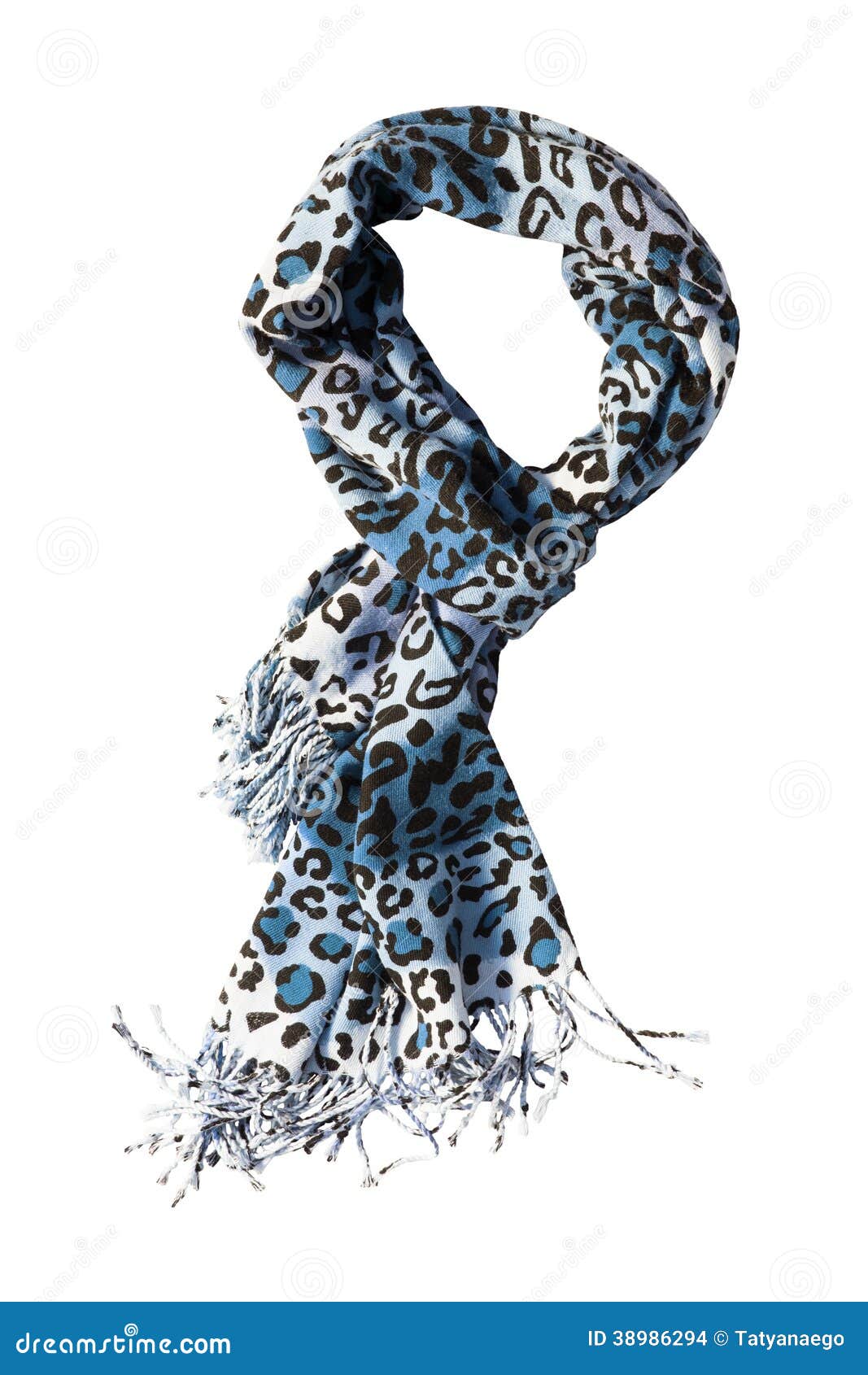 Leopard scarf stock photo. Image of elegant, season, blue - 38986294
