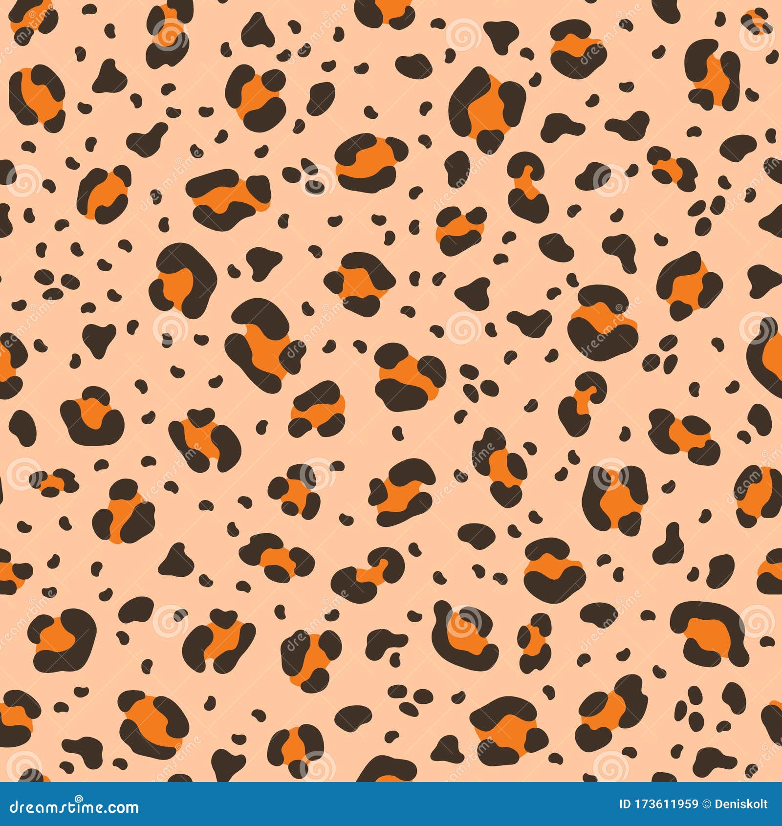 Leopard Seamless Vector Pattern Design for Textile Stock Vector ...