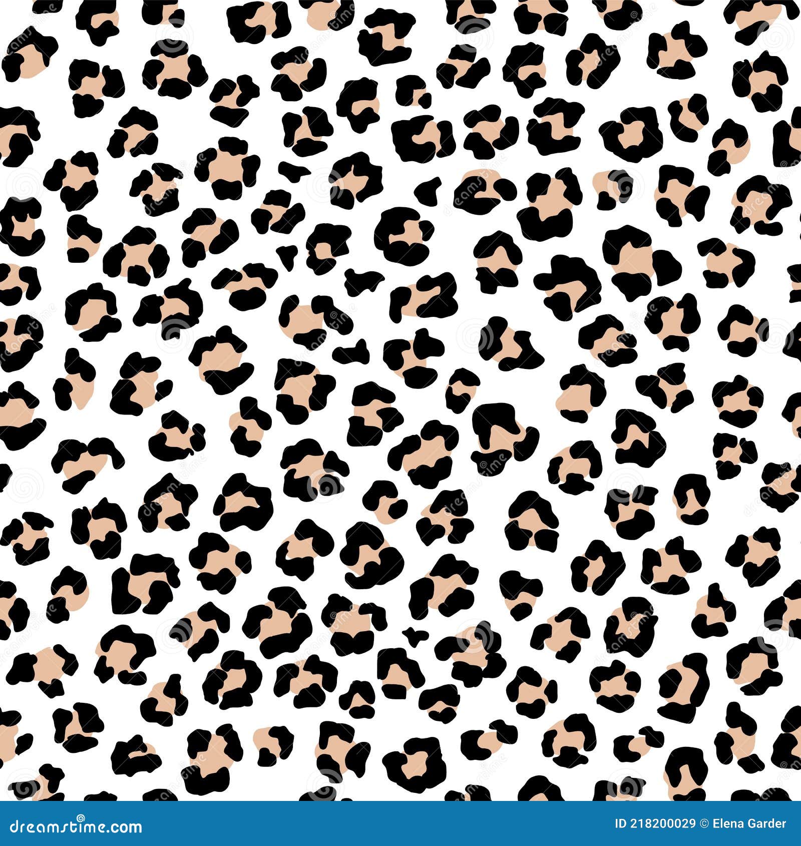 Leopard Seamless Pattern. Wild Animal Print Stock Vector - Illustration ...