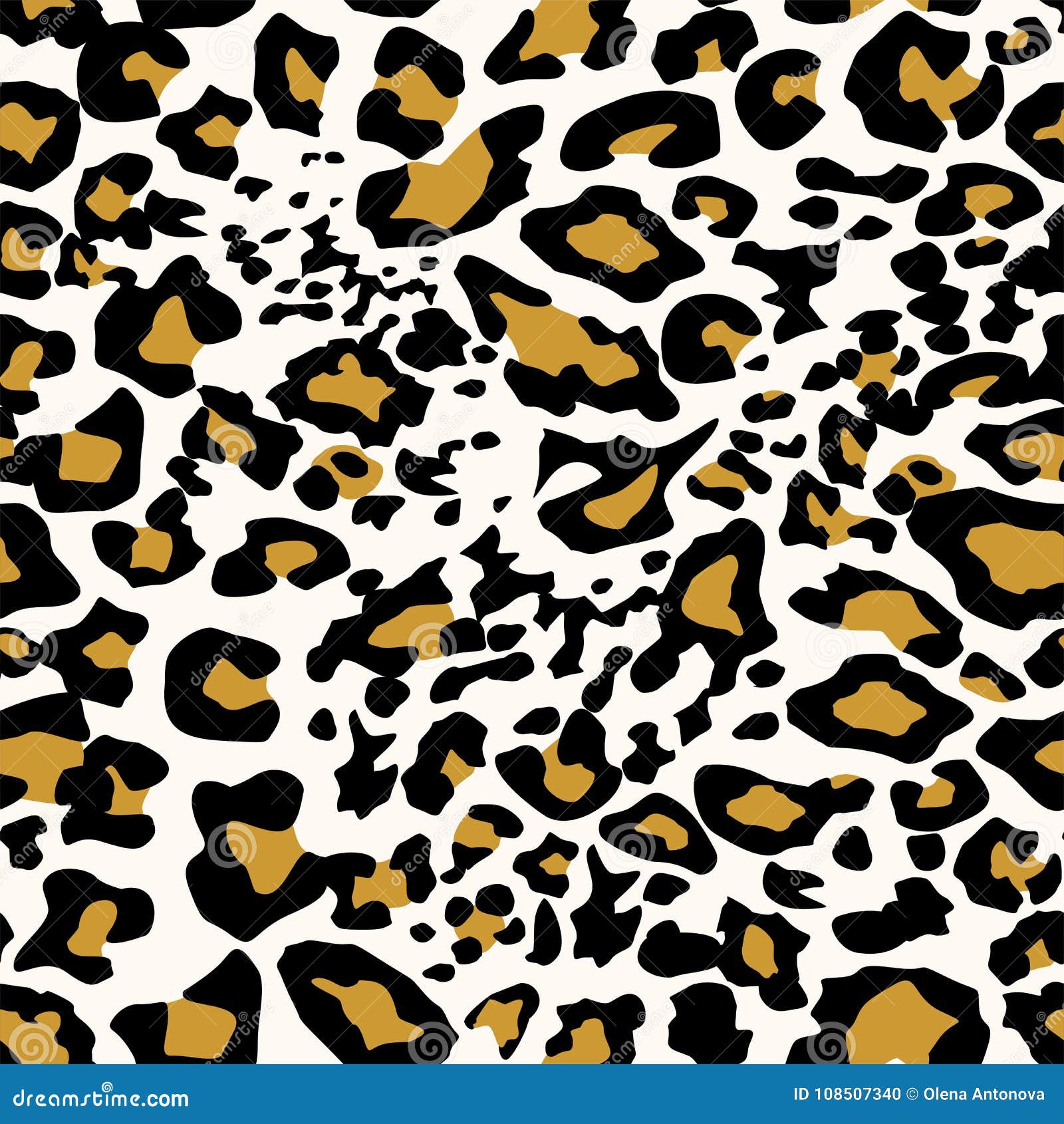Leopard seamless wallpaper stock vector. Illustration of backdrop ...
