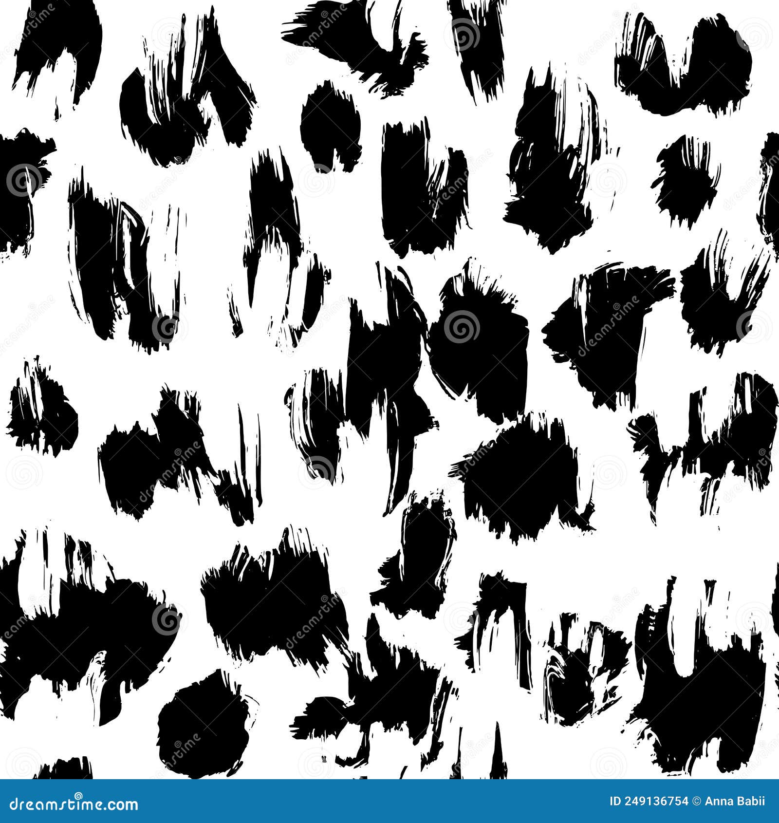 Leopard Skin Artwork Imitation Print. Vector Seamless Pattern Stock ...