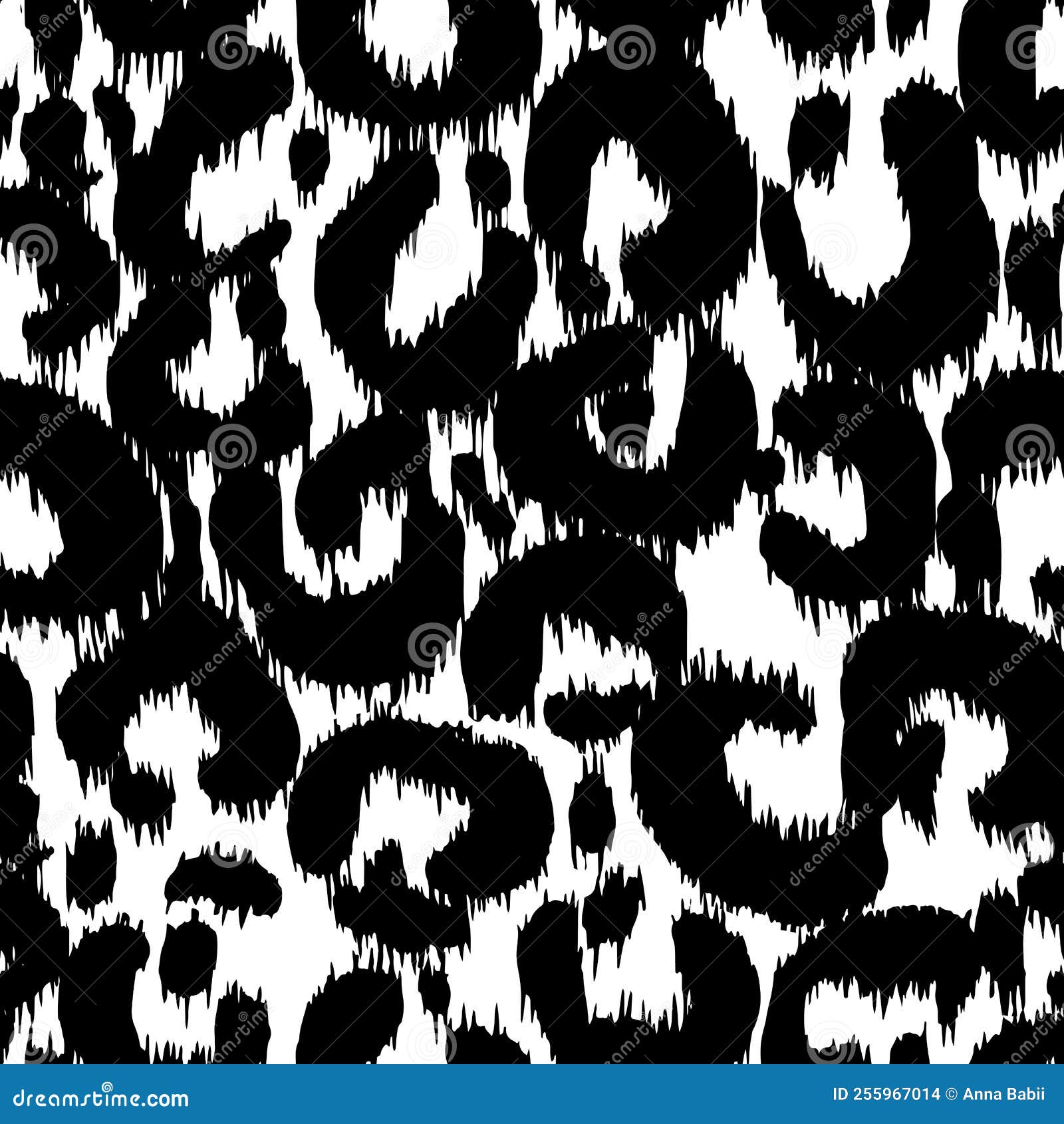 Leopard Skin Artwork Imitation Print. Vector Seamless Pattern Stock ...