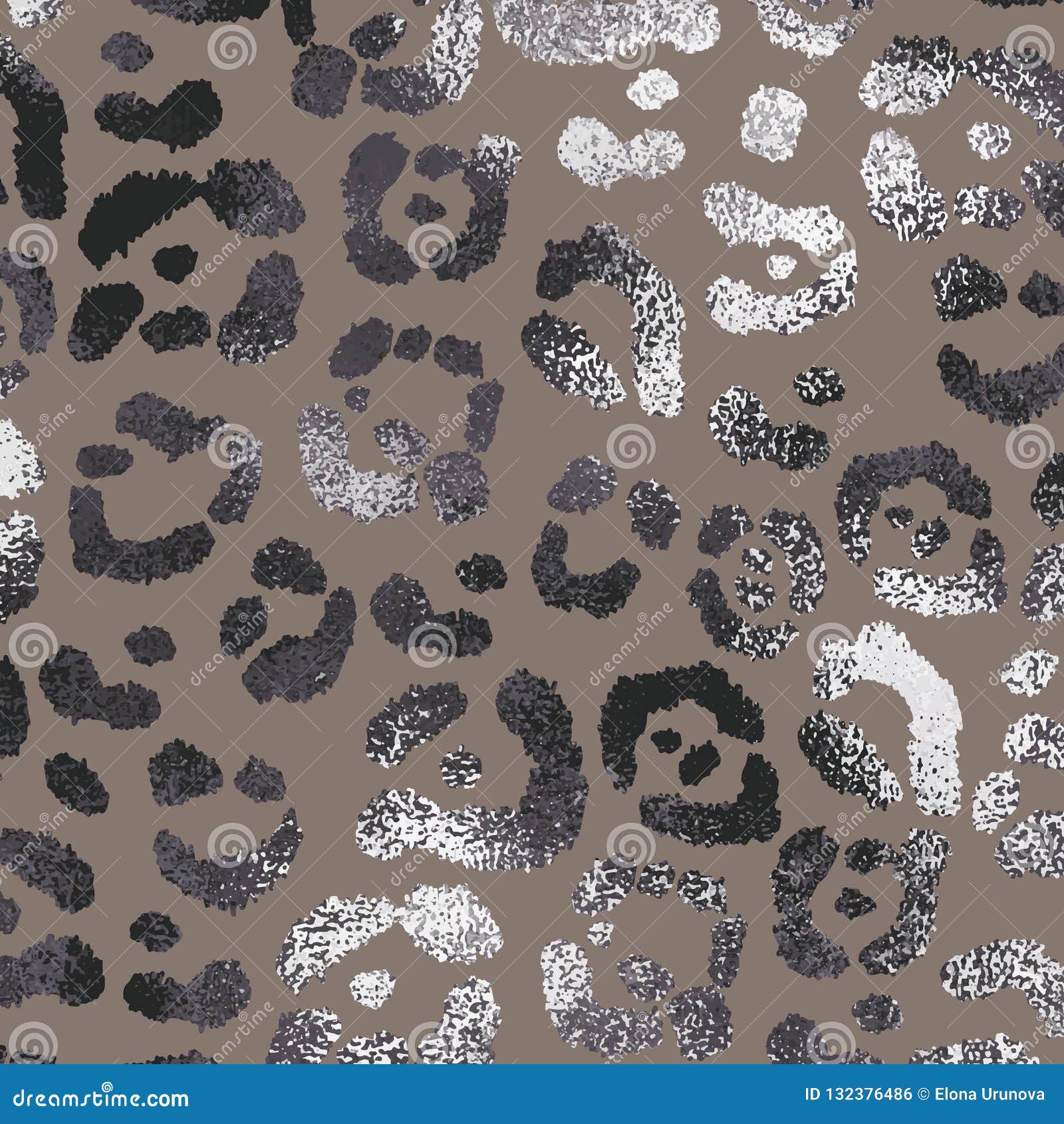 Leopard Skin. Elegant Leopard Texture with Foil Effect Stock Vector ...