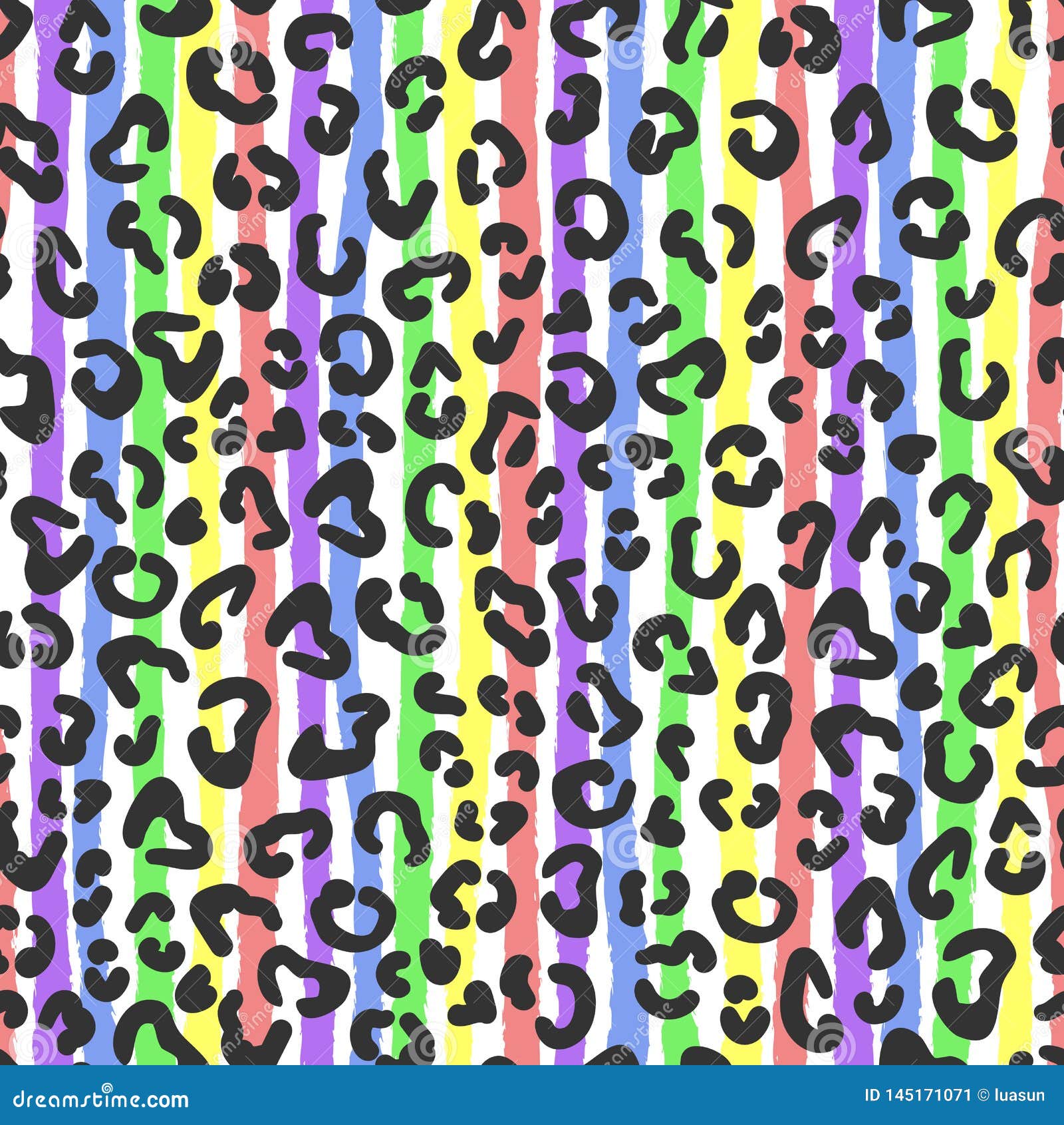 Leopard Skin Print of Spot, Stains. Seamless Pattern with Splash Stock ...