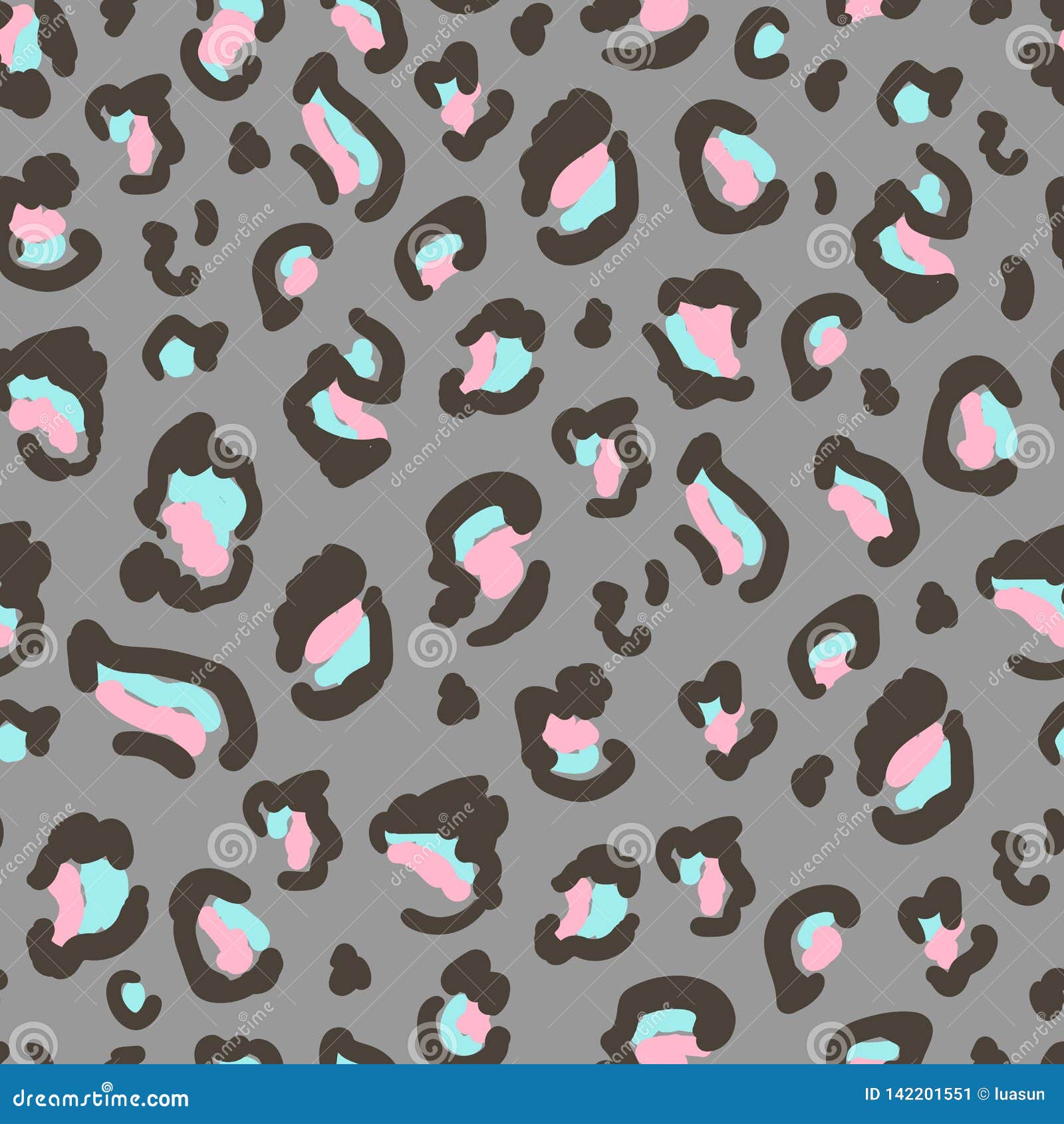 Leopard Skin Print of Spot, Stains. Seamless Pattern with Splash Stock ...