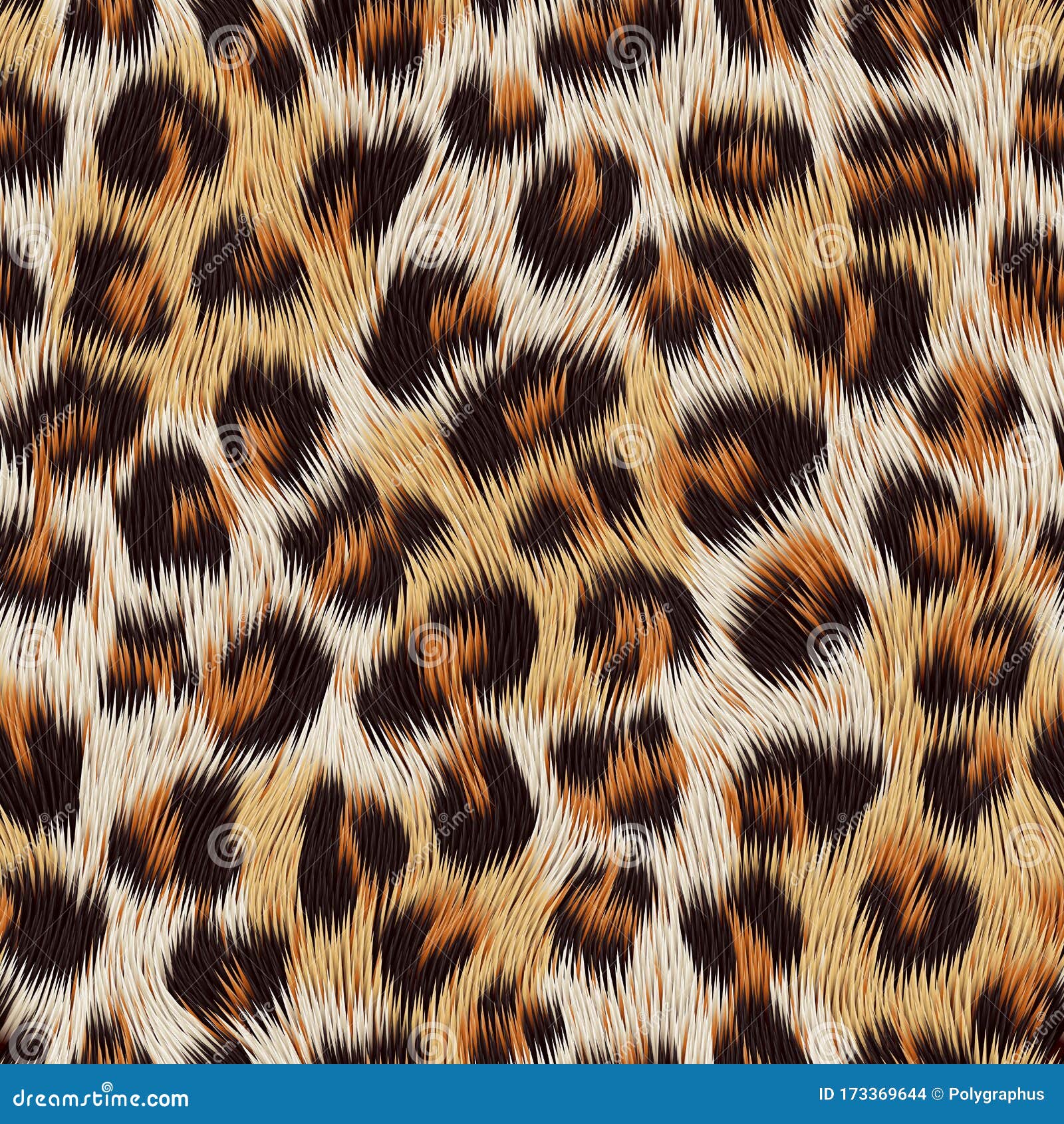 Leopard Skin Print. Vector Seamless Pattern Stock Vector - Illustration ...