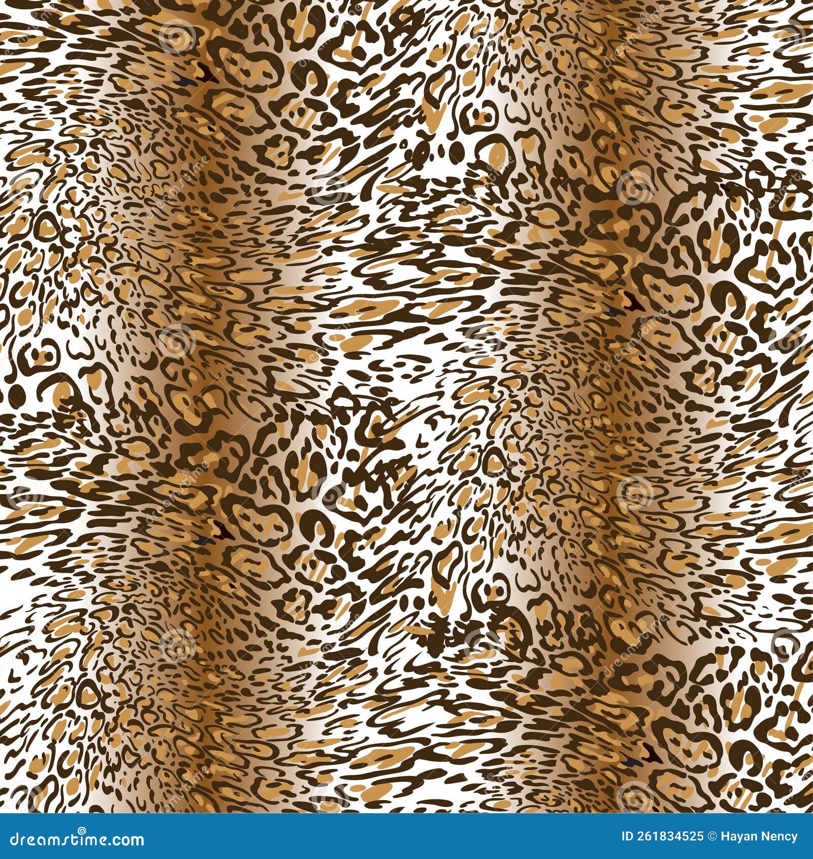 Leopard Skin Seamless Pattern on White Background Stock Vector ...