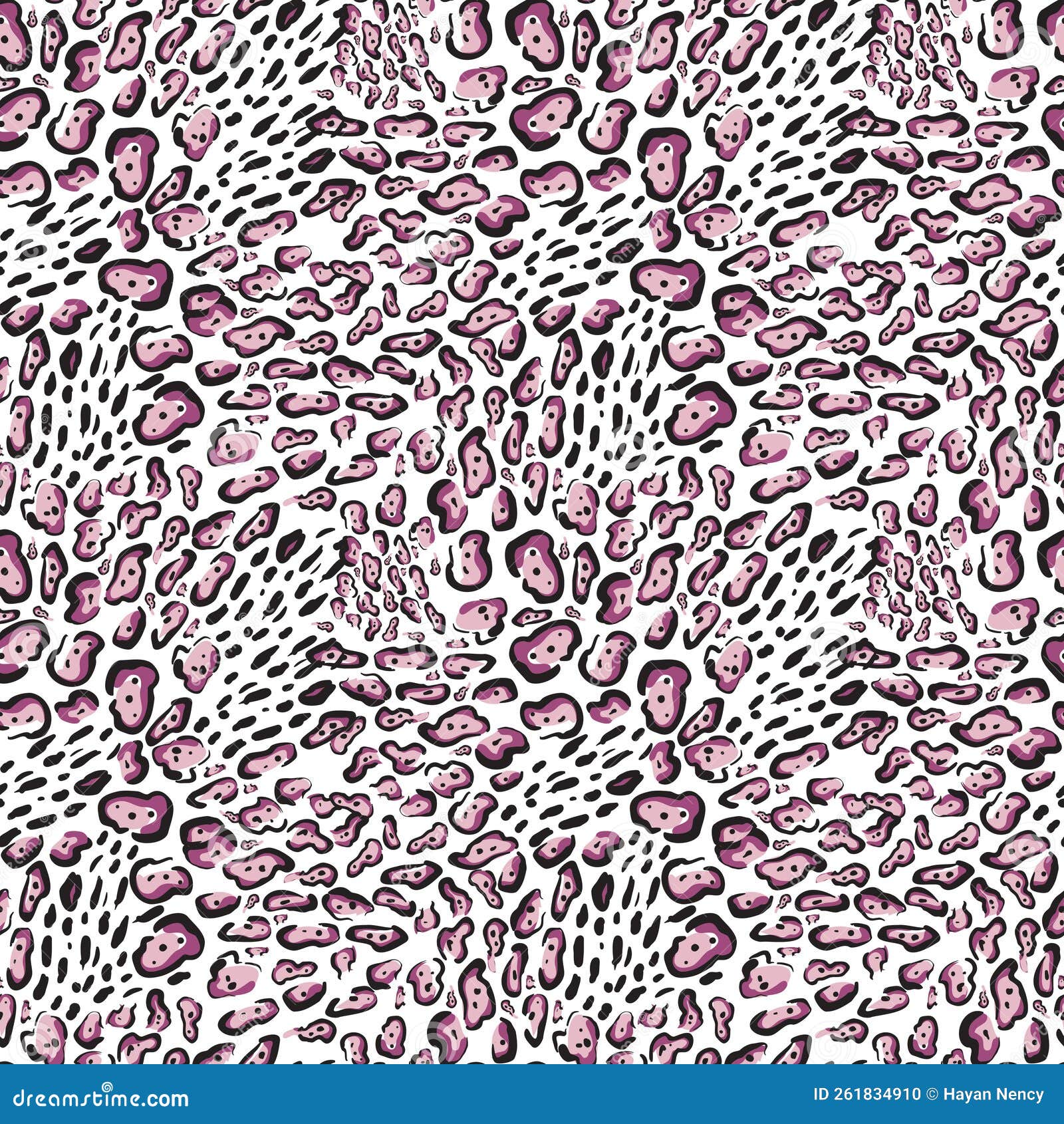 Leopard Skin Seamless Pattern on White Background Stock Vector ...