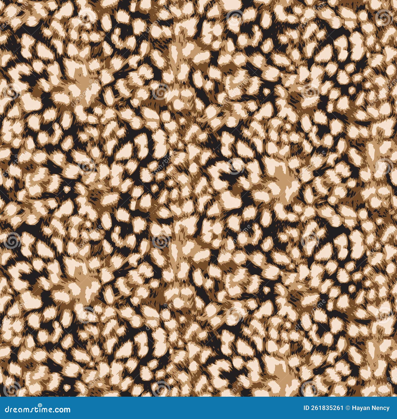 Leopard Skin Seamless Pattern on White Background Stock Vector ...