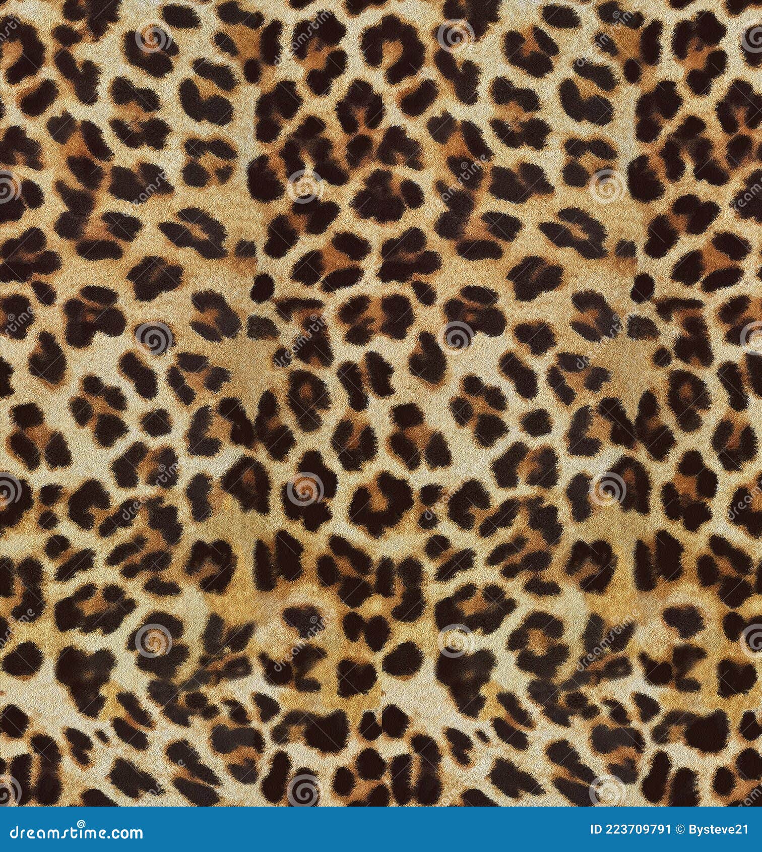 Leopard Skin Texture Seamless Pattern Stock Illustration - Illustration ...