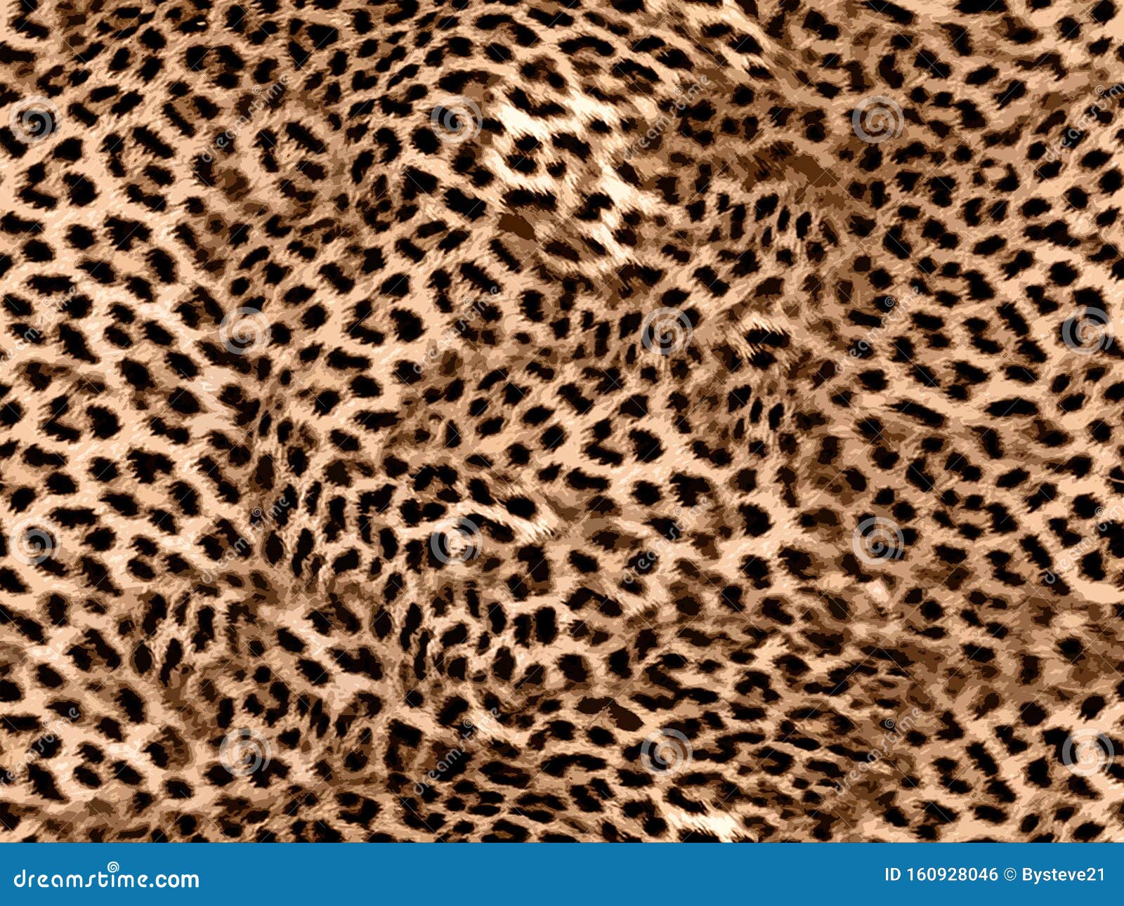 Leopard Skin Texture Seamless Pattern Colored Stock Illustration ...