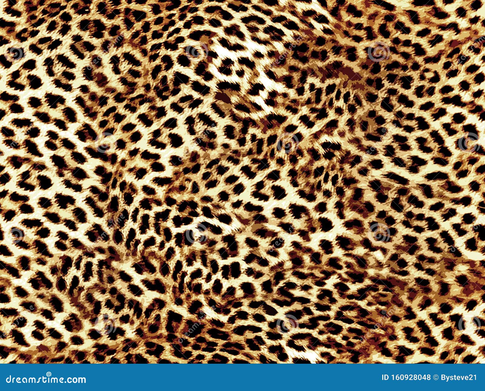 Leopard Skin Texture Seamless Pattern Colored Stock Illustration ...
