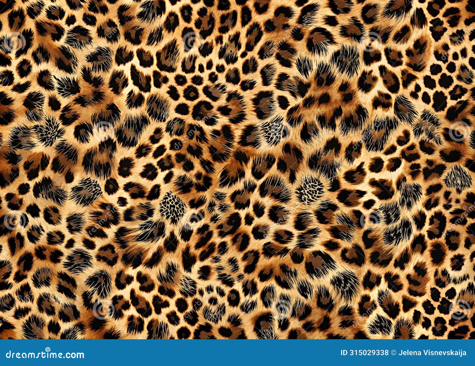 Leopard Skin Texture. Seamless Pattern Stock Illustration ...